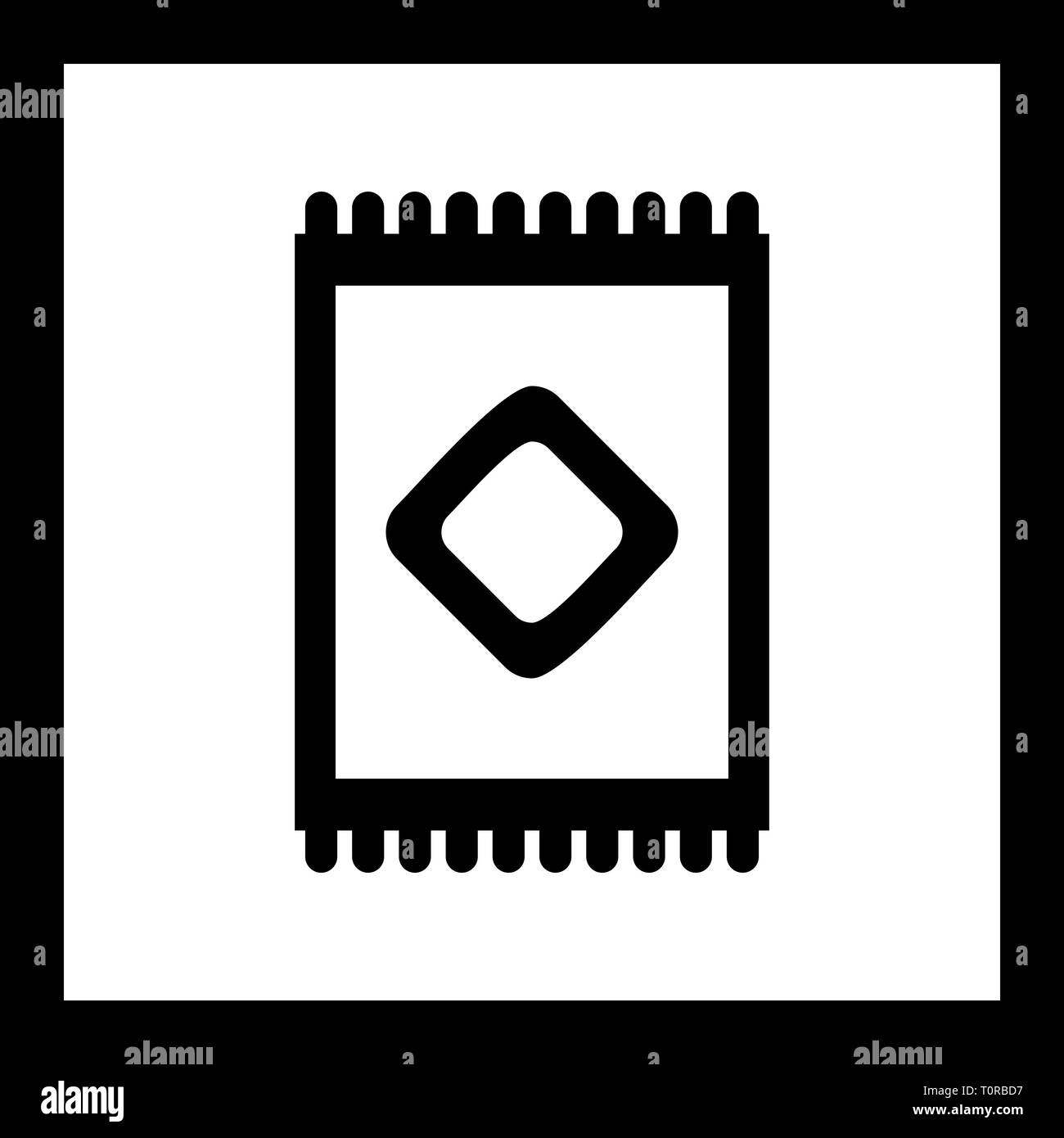 Illustration Rug Icon Stock Photo - Alamy