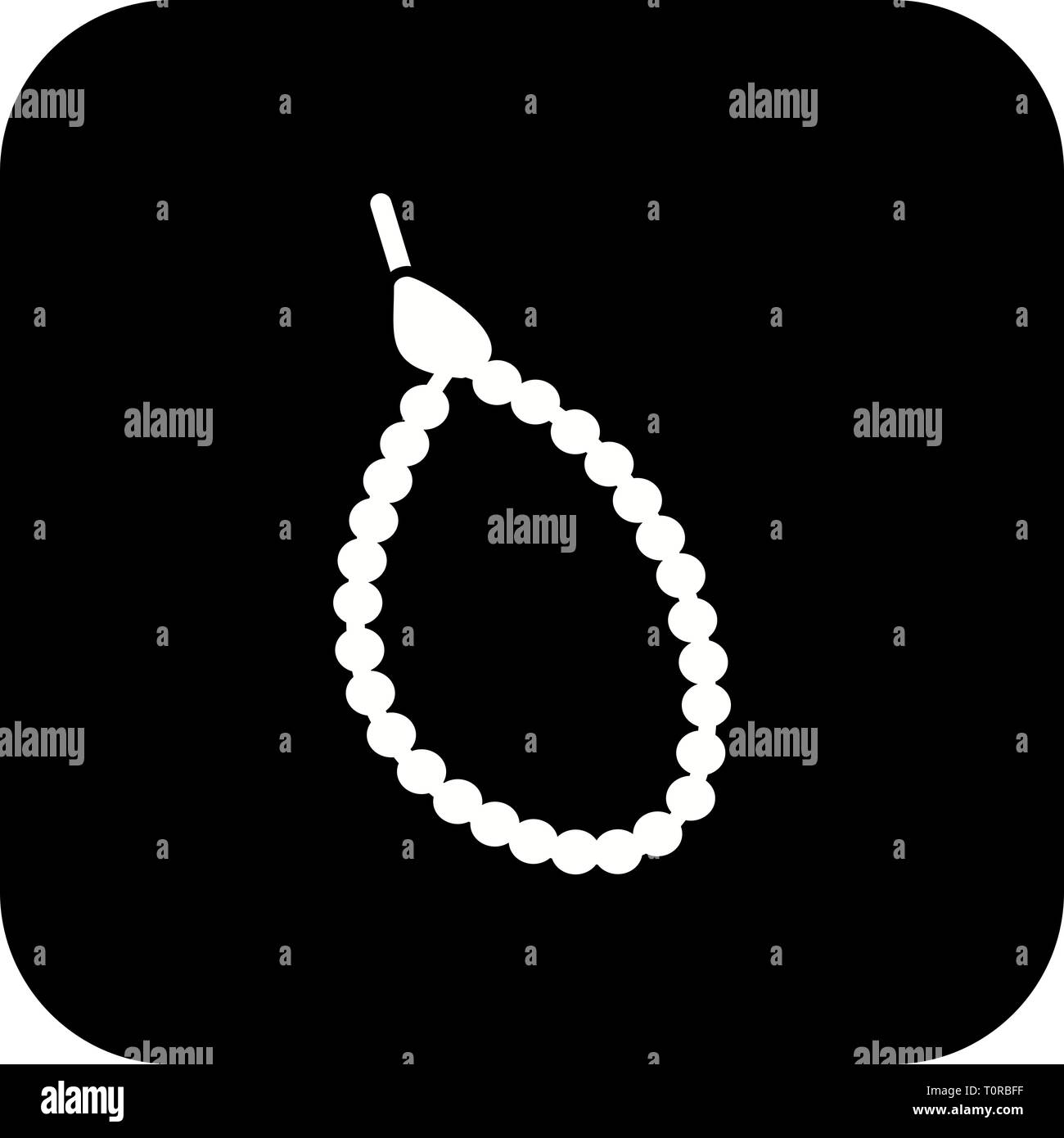 Illustration Bead Icon Stock Photo - Alamy