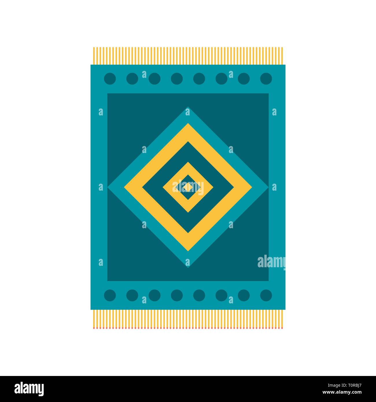 Illustration Rug Icon Stock Photo - Alamy