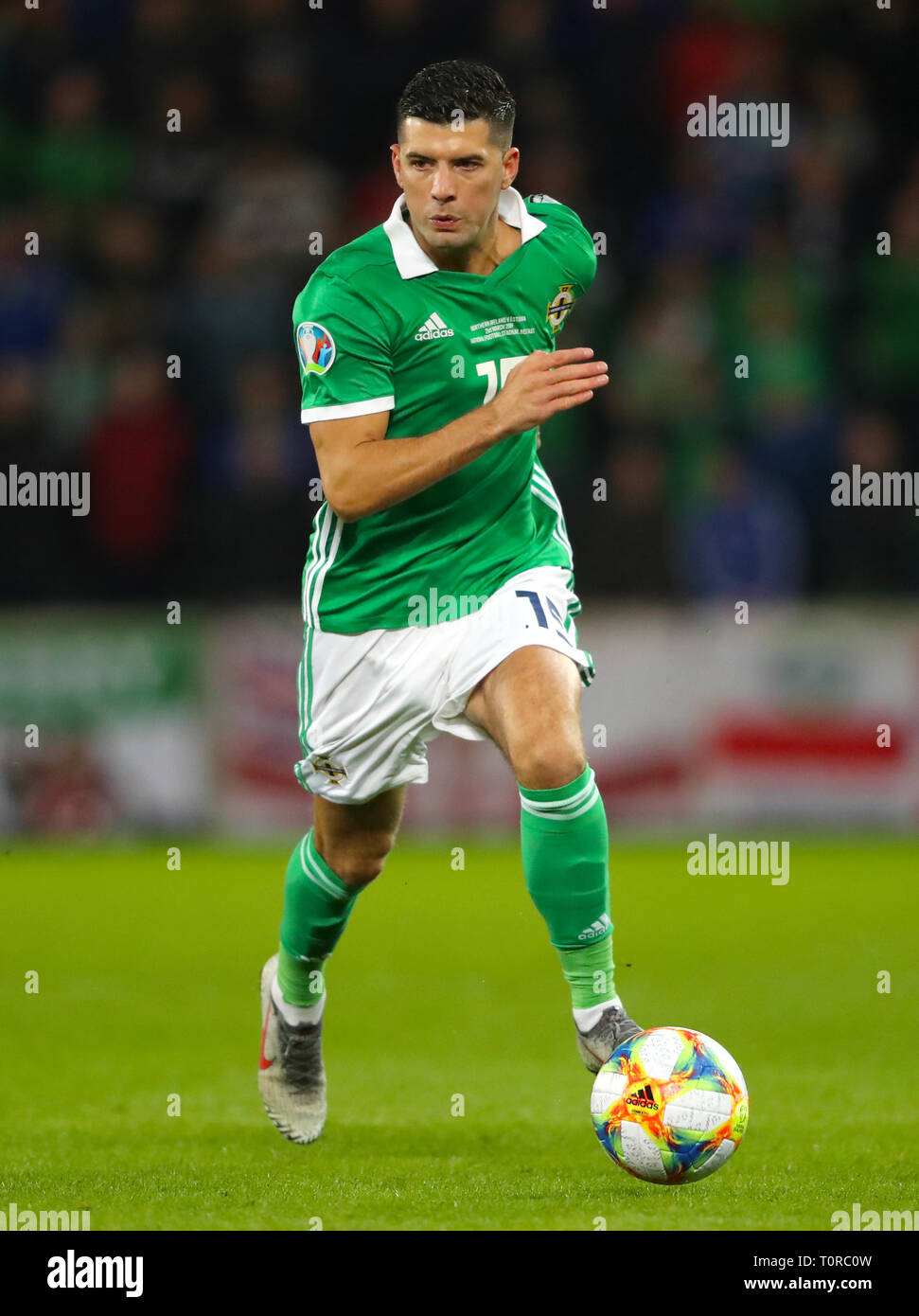 Northern Ireland's Jordan Jones during the UEFA Euro 2020 Qualifying ...