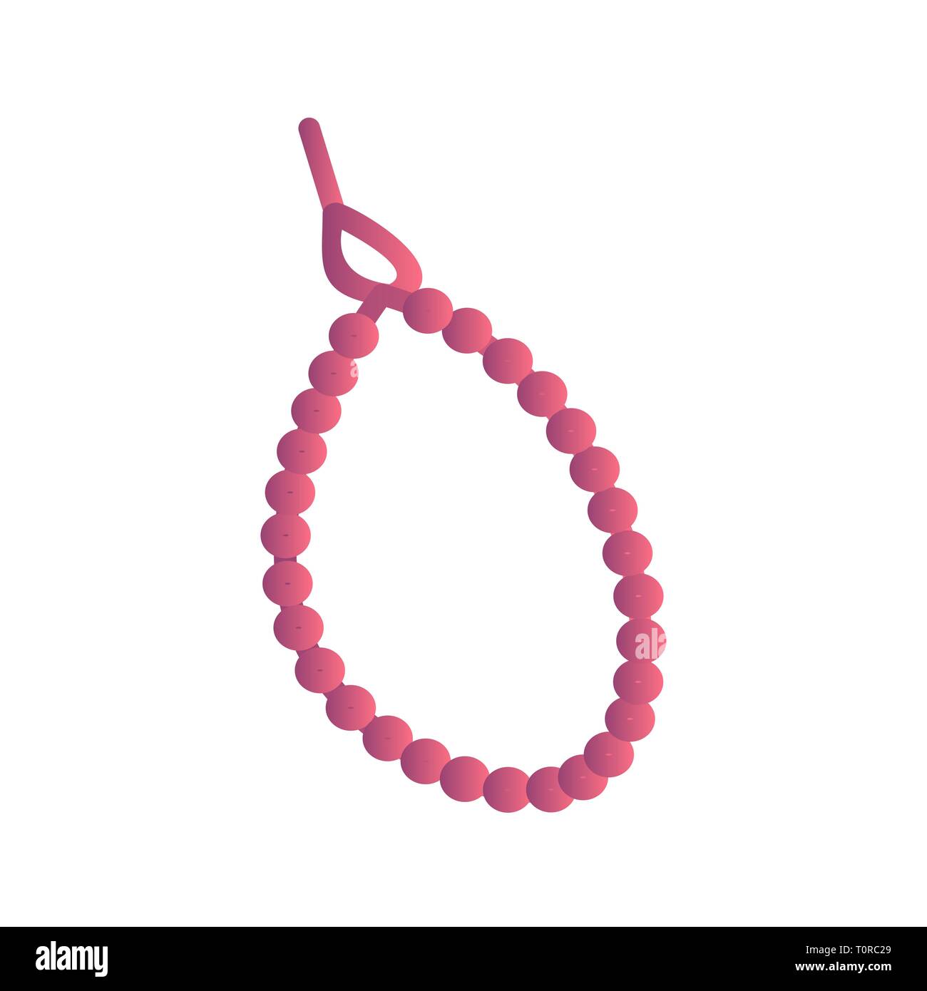 Illustration Bead Icon Stock Photo - Alamy