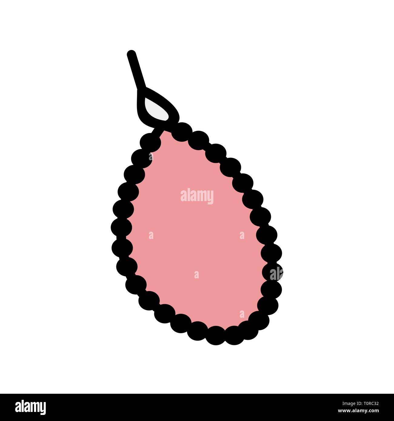 Illustration Bead Icon Stock Photo - Alamy