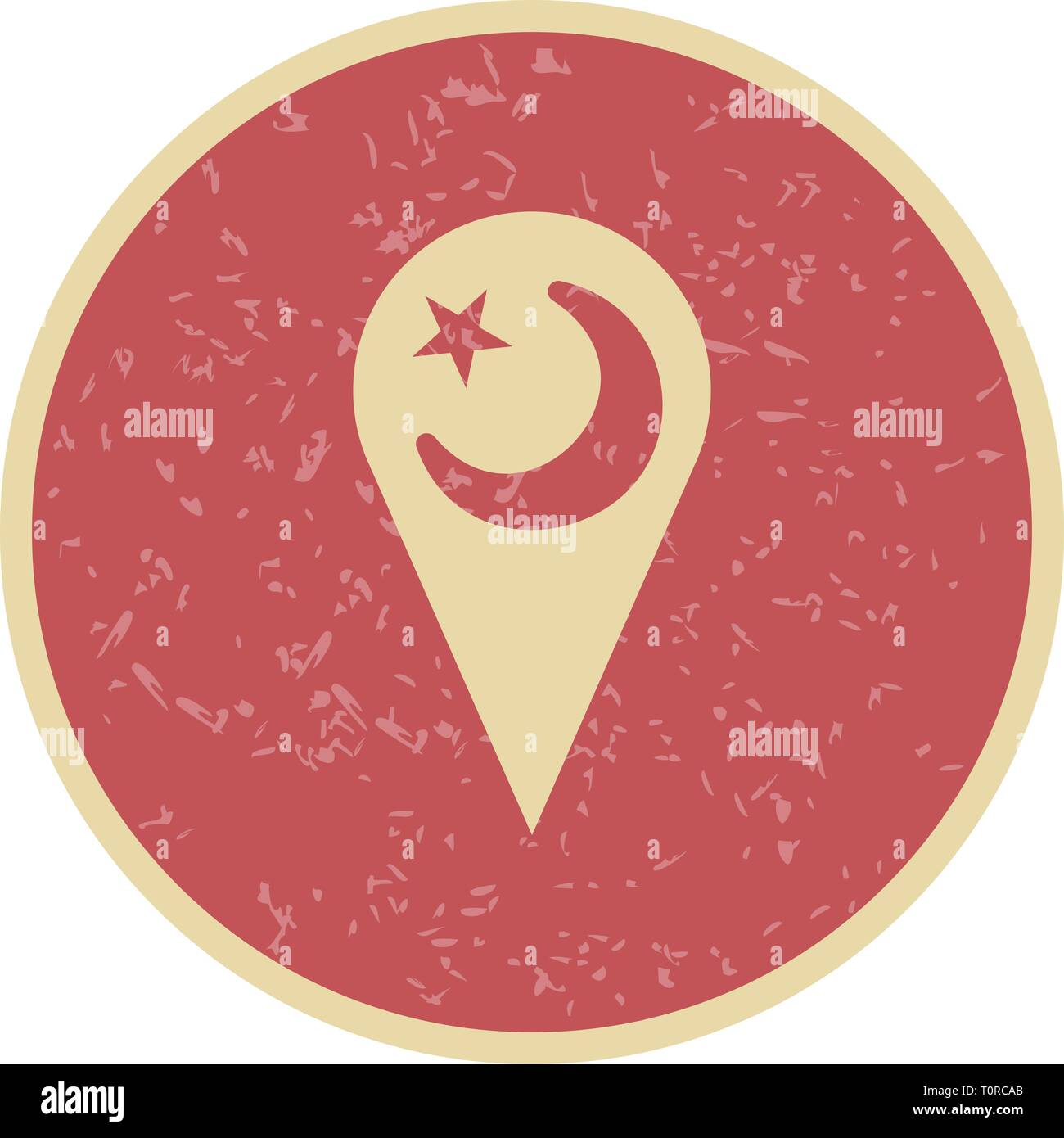 Illustration Minarat Icon Stock Photo - Alamy