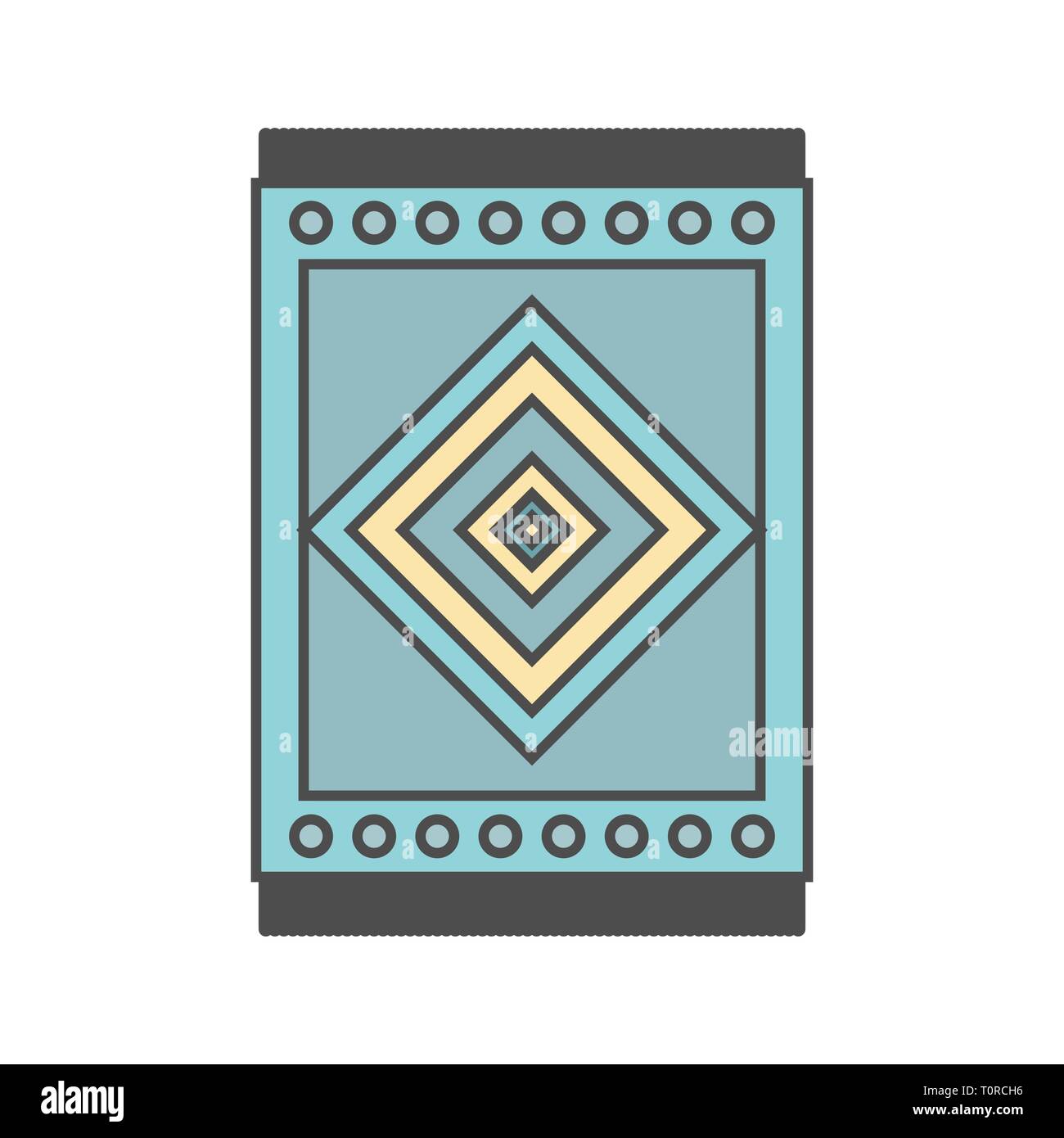 Illustration Rug Icon Stock Photo - Alamy