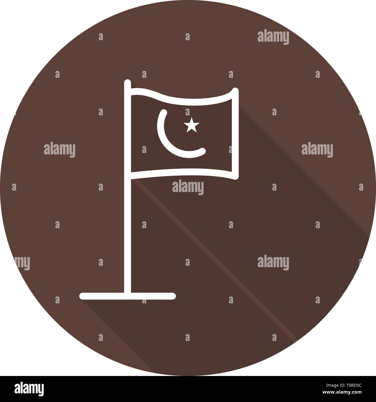 Illustration Islamic Flag Icon Stock Photo - Alamy