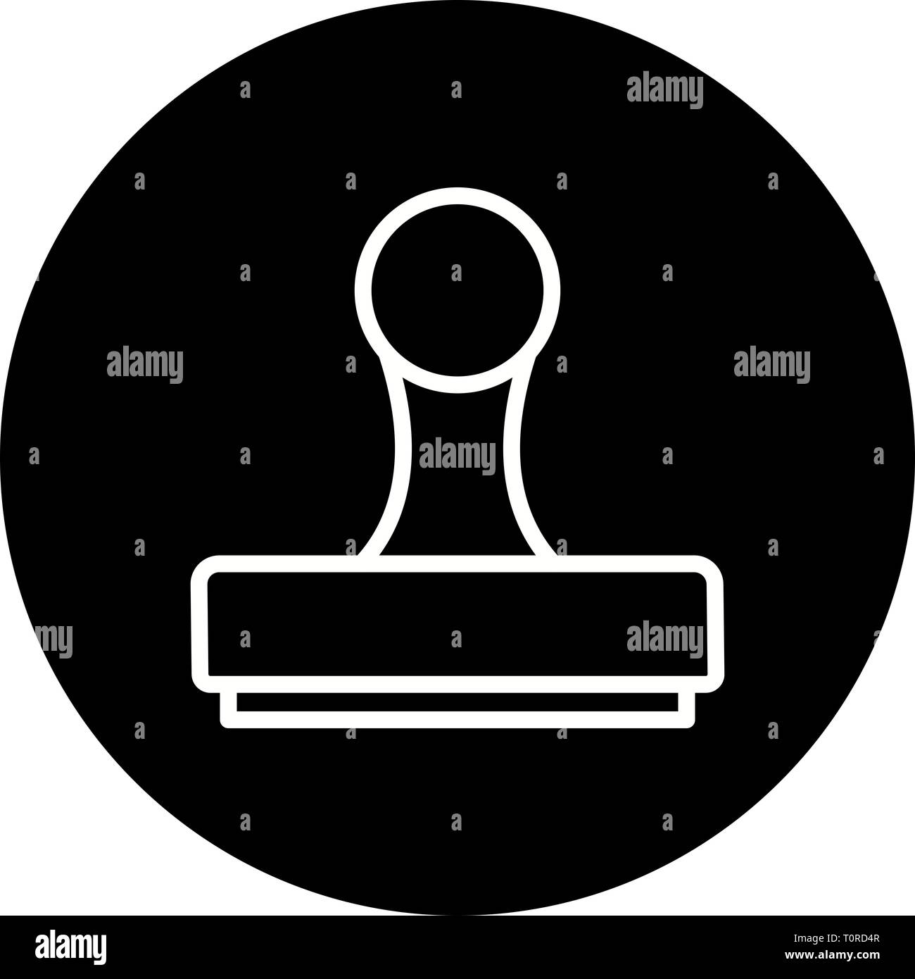 Illustration Stamp Icon Stock Photo - Alamy