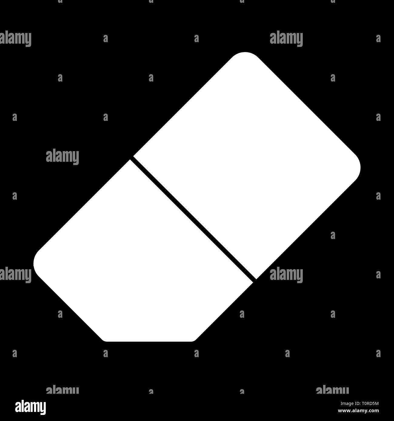 Eraser flat icon hi-res stock photography and images - Alamy