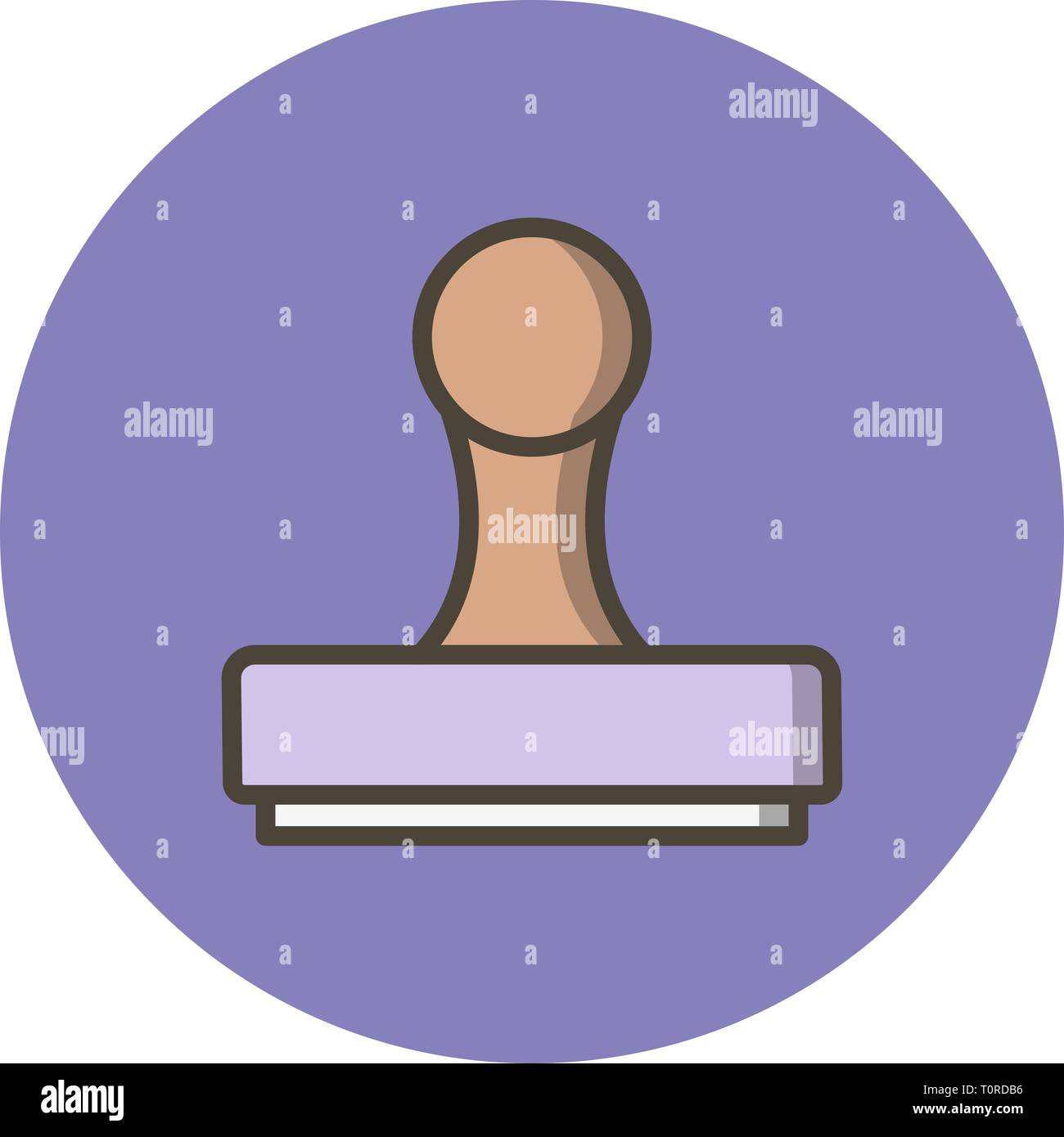 Illustration Stamp Icon Stock Photo - Alamy