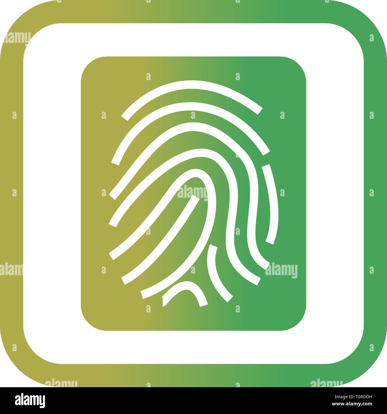 Illustration Finger Print Icon Stock Photo Alamy