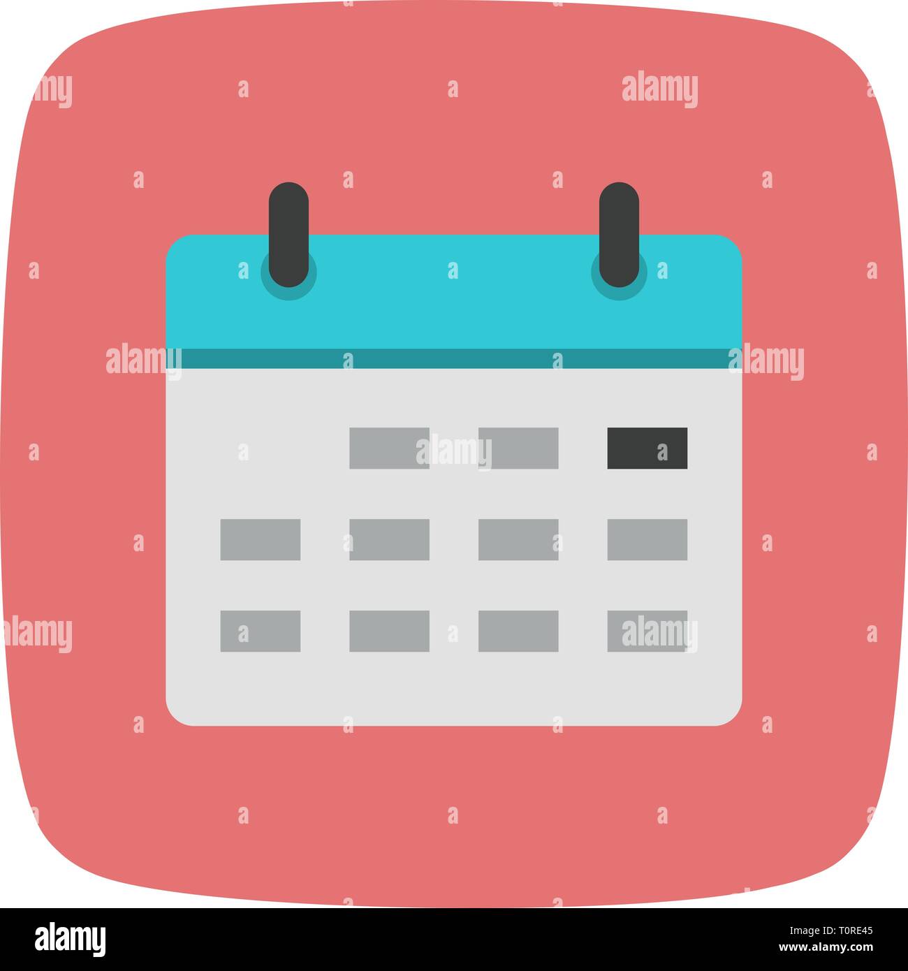 Illustration Calendar Icon Stock Photo - Alamy