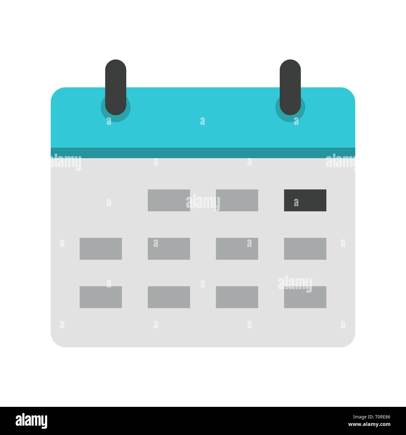 Illustration Calendar Icon Stock Photo - Alamy