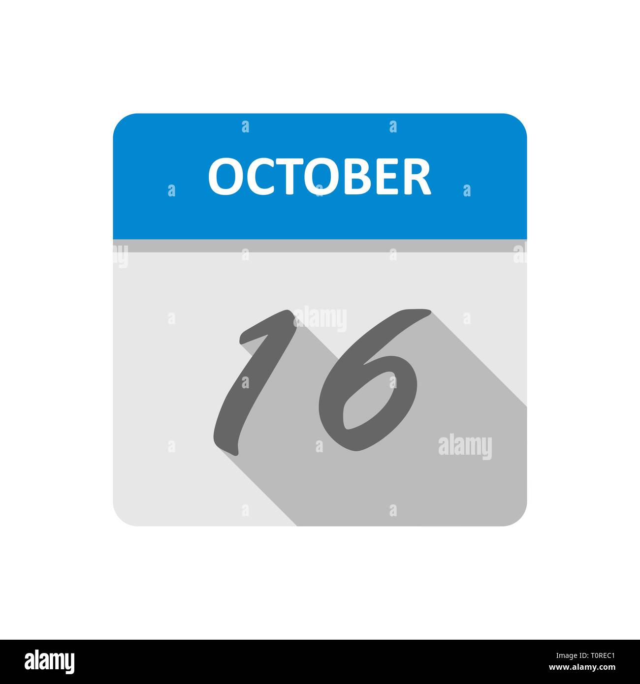16 october calendar icon hi-res stock photography and images - Alamy