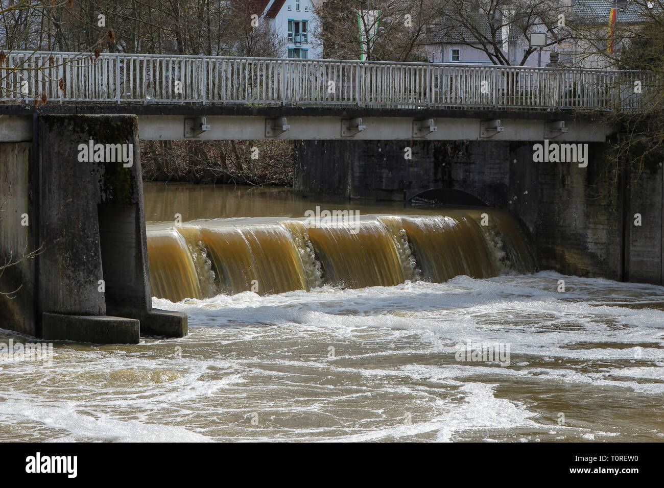 The river Tauber, Germany, filled with spring waters Stock Photo - Alamy