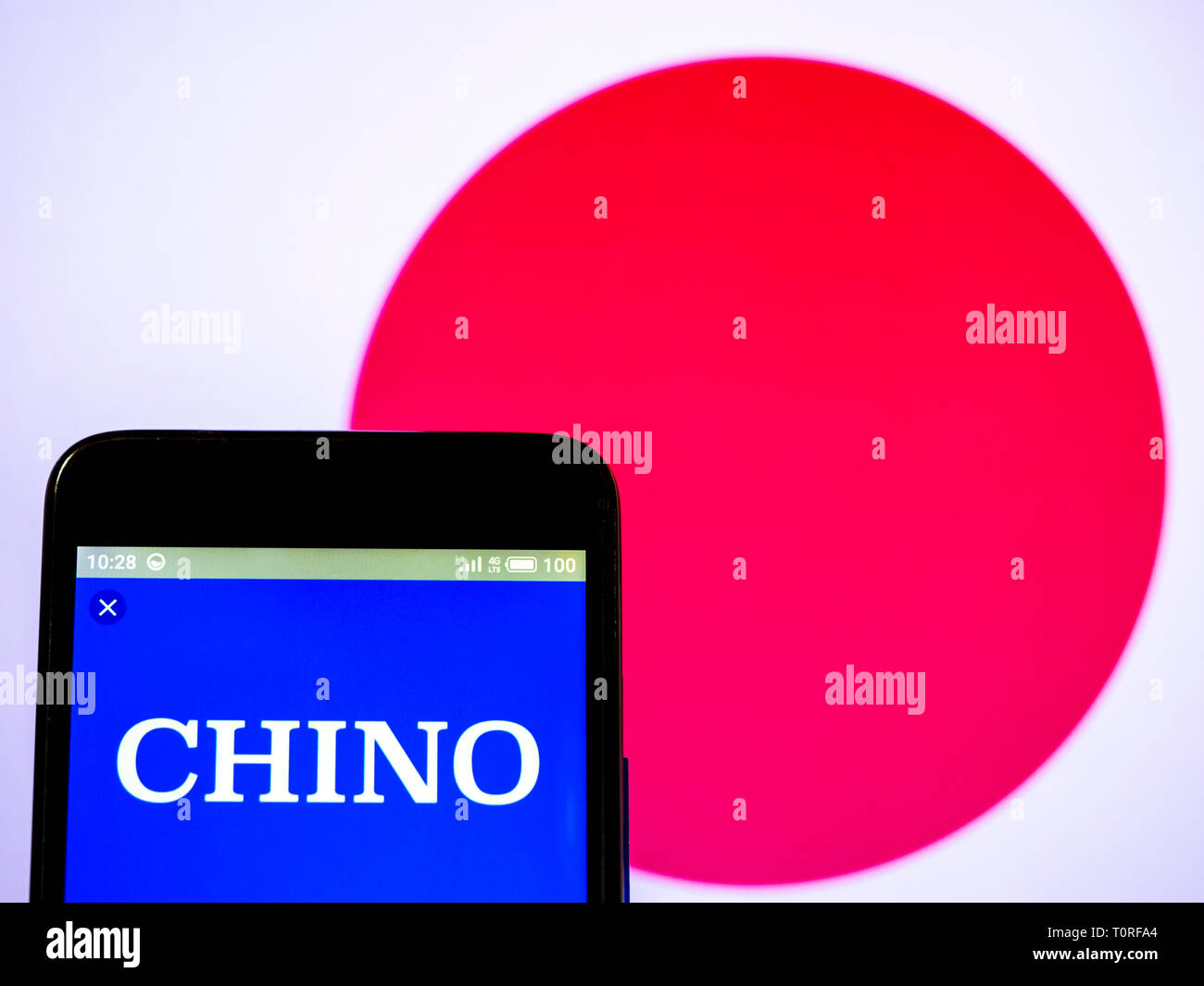 Chino Corporation logo seen displayed on smart phone Stock Photo - Alamy