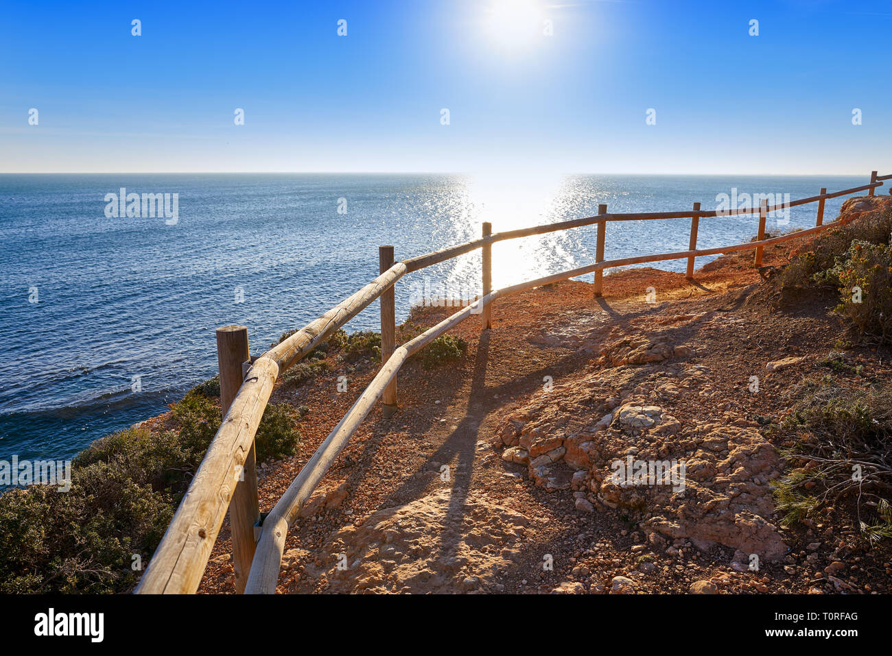 Cala La buena beach in El Perello beach of Tarragona at Costa dorada ...