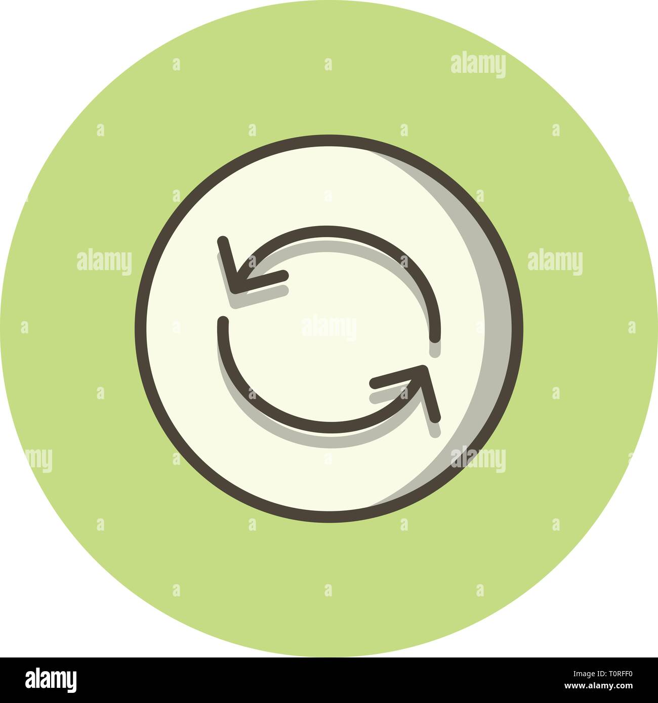 Illustration Reload Icon Stock Photo - Alamy