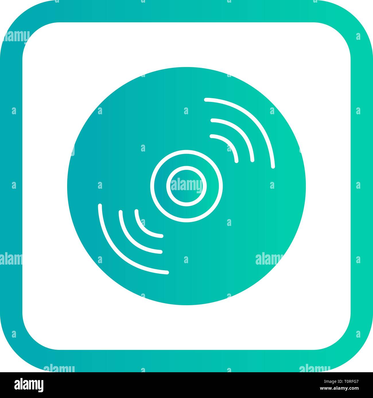 Illustration Compact Disk Icon Stock Photo - Alamy