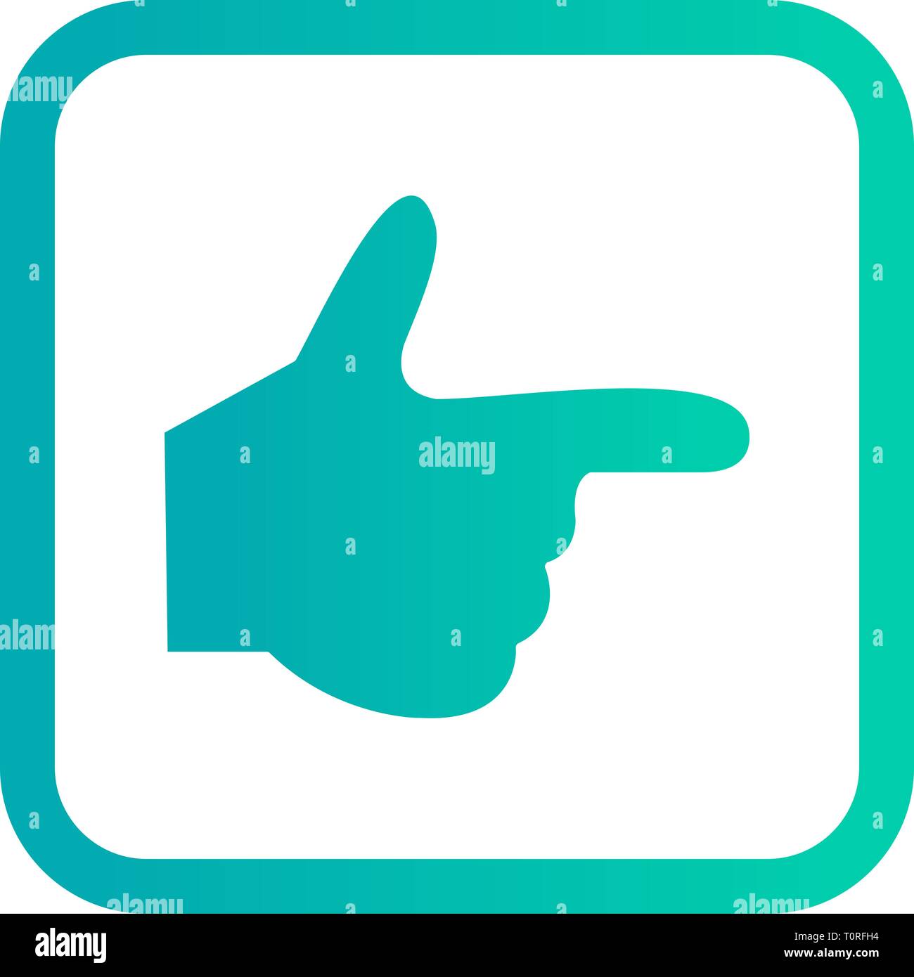 Illustration Hand Icon Stock Photo - Alamy