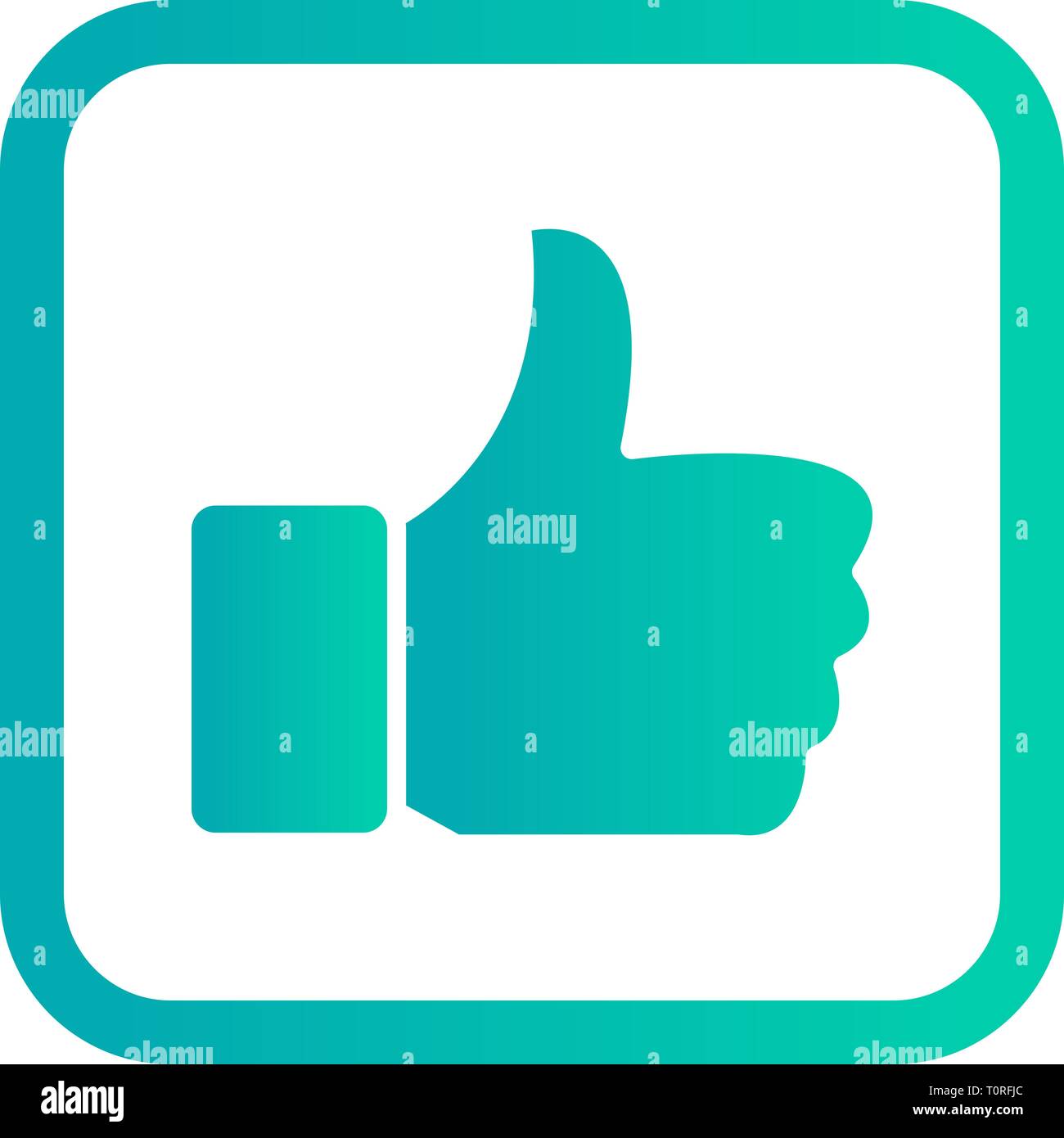 Illustration Like Icon Stock Photo - Alamy