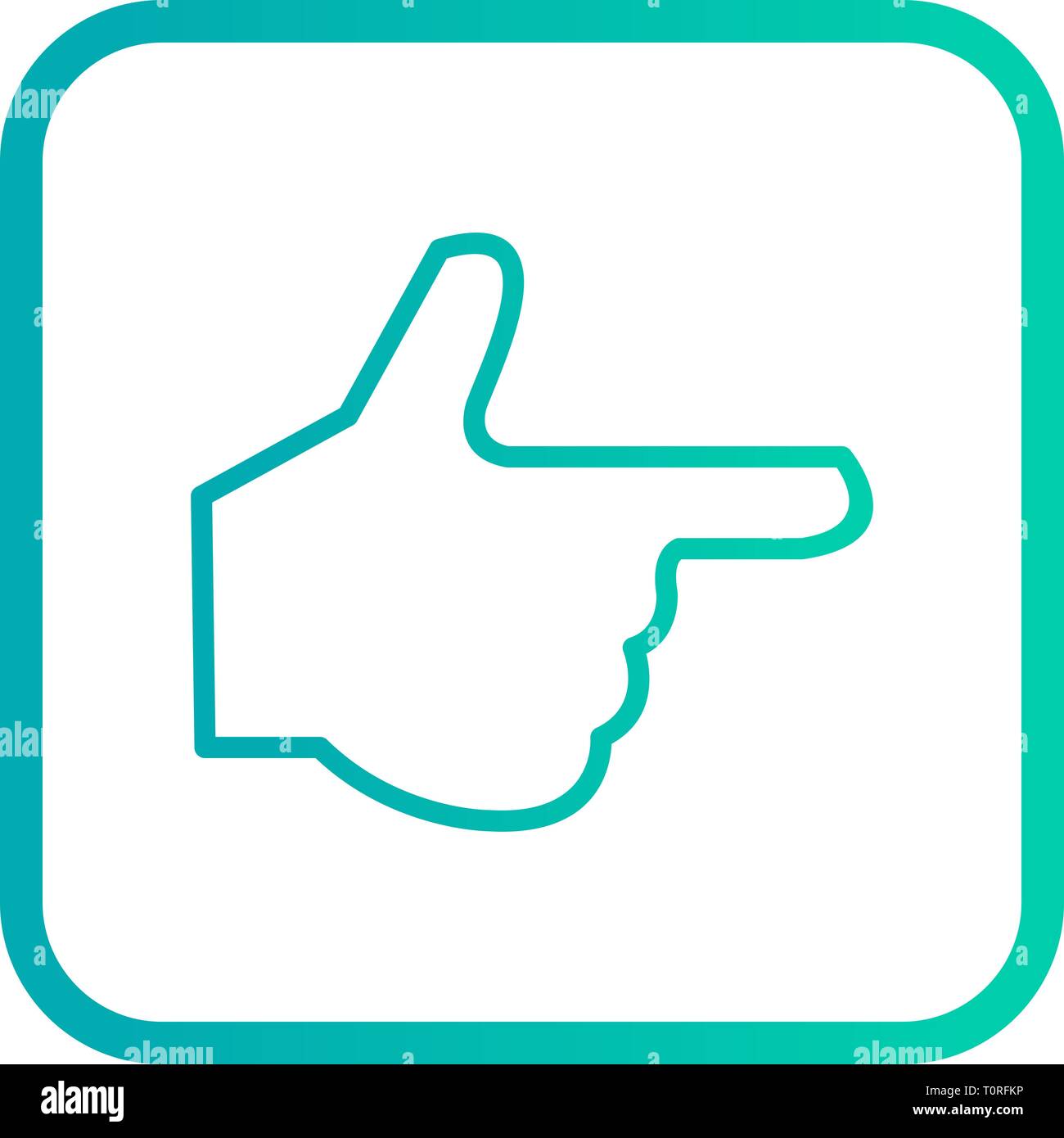 Illustration Hand Icon Stock Photo - Alamy