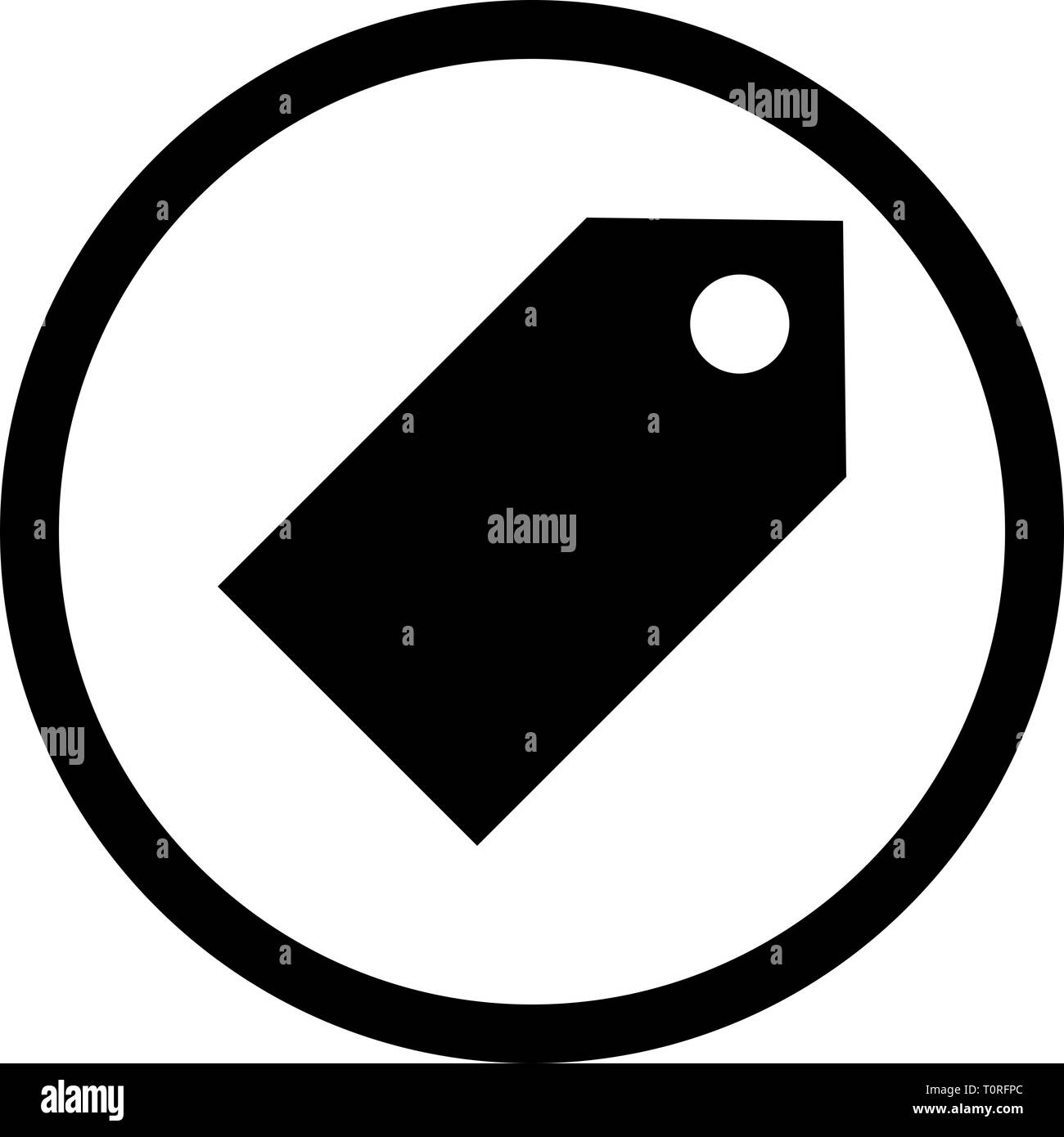 Illustration Tag Icon Stock Photo - Alamy