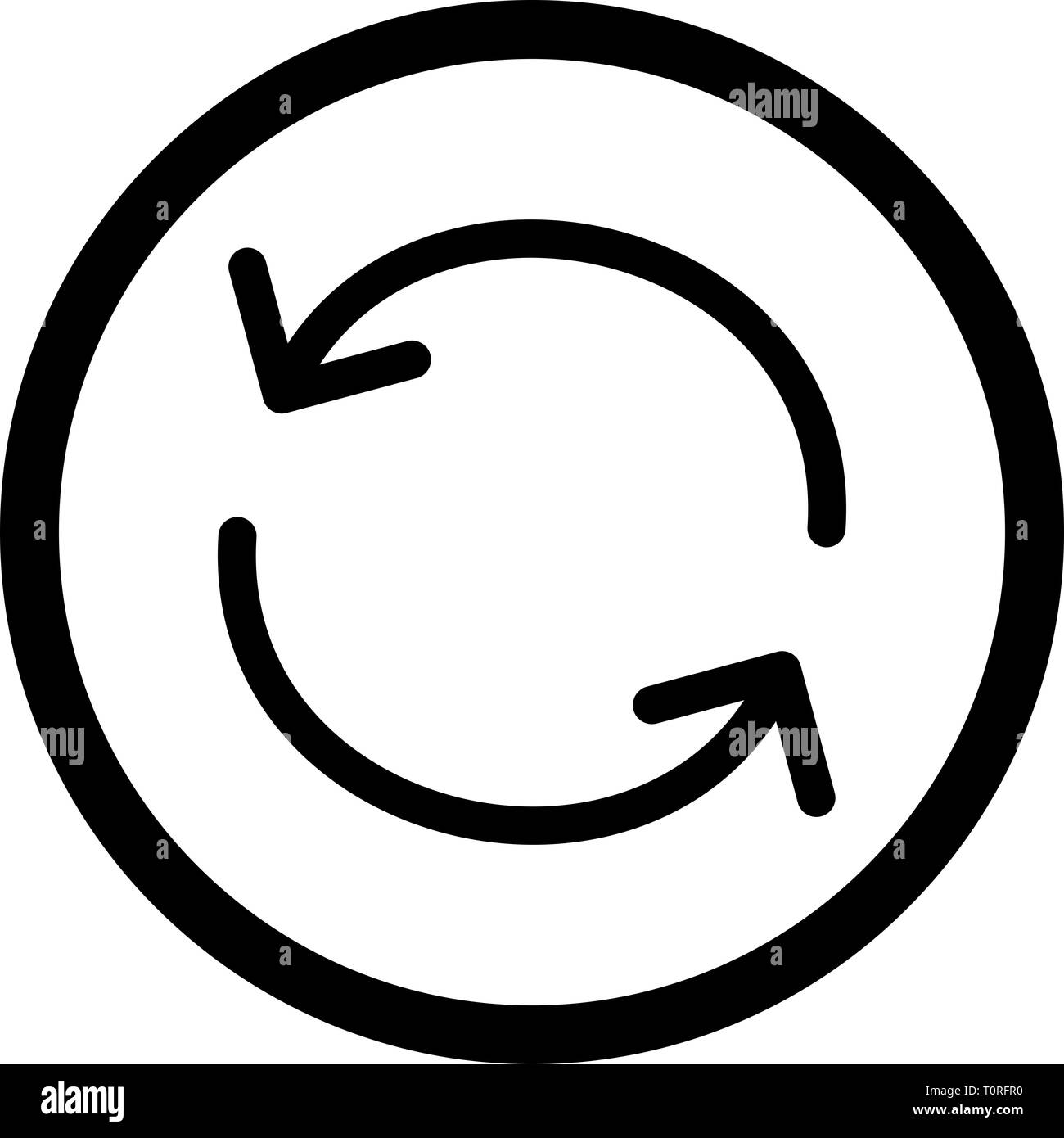 Illustration Reload Icon Stock Photo - Alamy