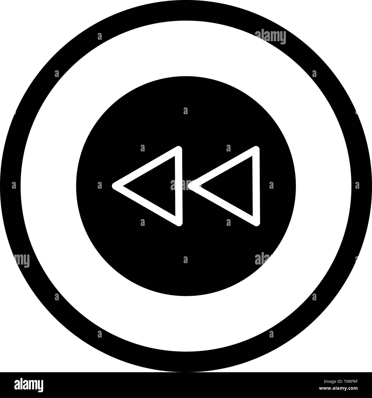 Illustration Back Icon Stock Photo - Alamy