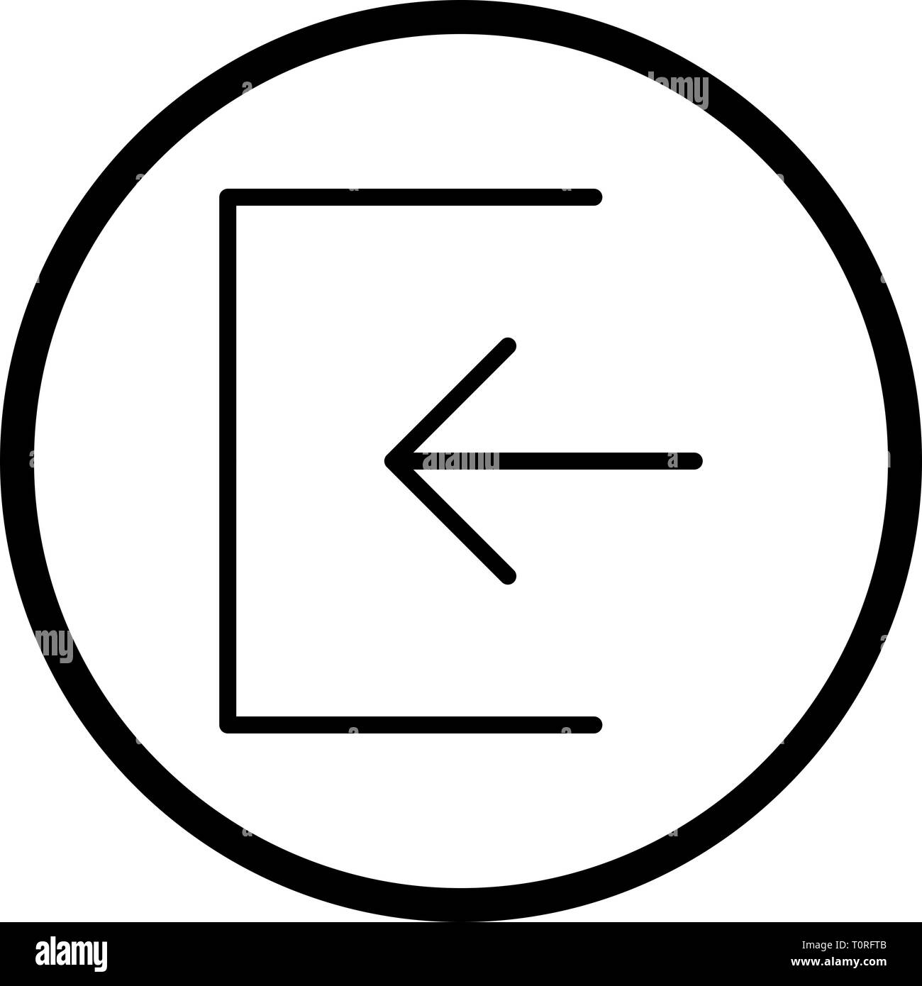 Illustration Sign In Icon Stock Photo - Alamy