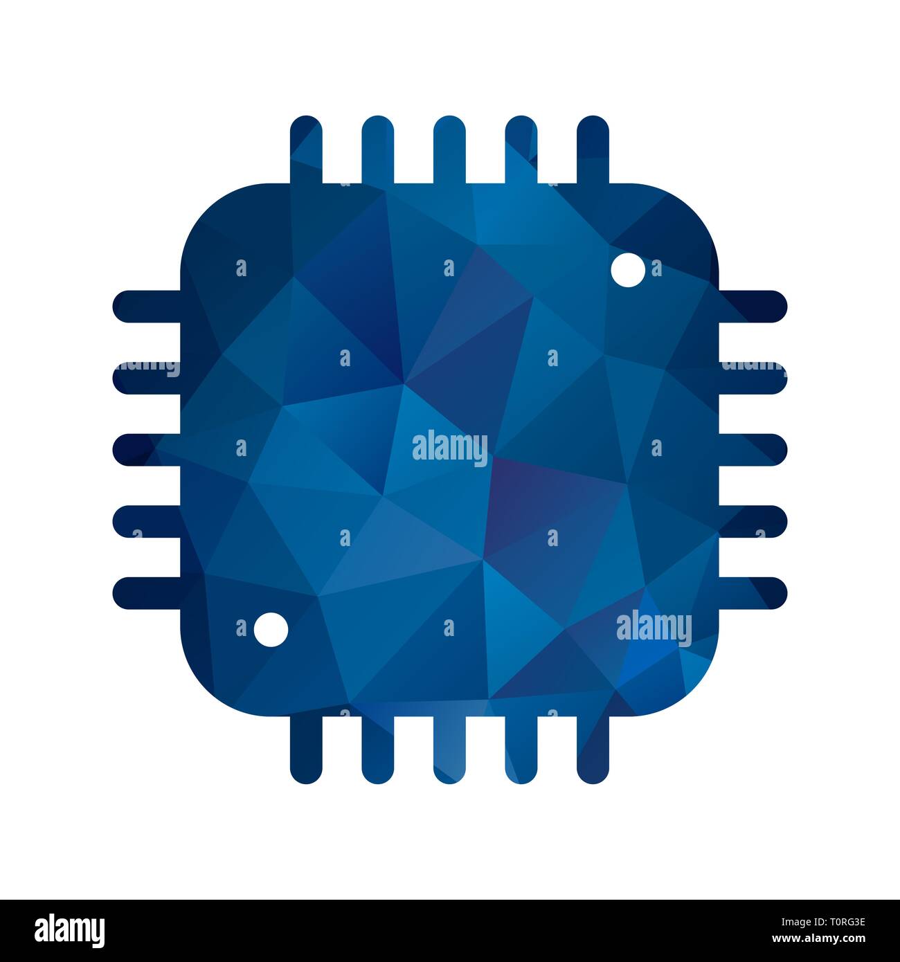 Illustration Processor Icon Stock Photo - Alamy