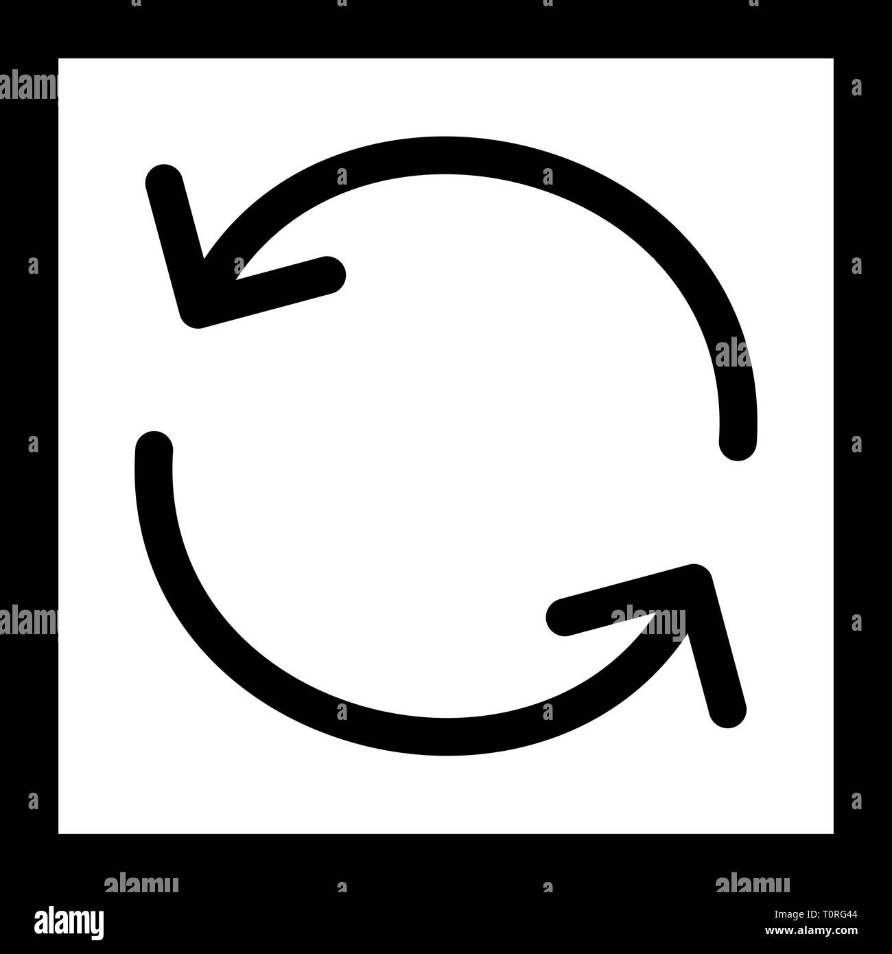 Illustration Reload Icon Stock Photo - Alamy