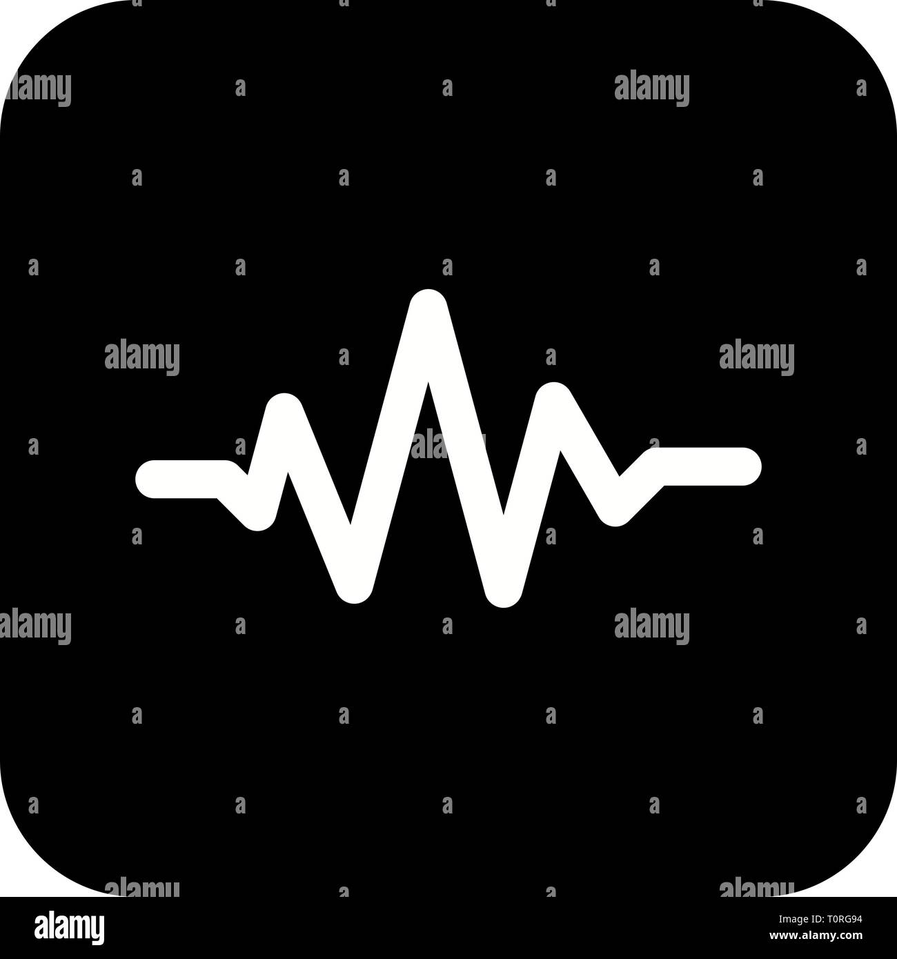 Illustration Sound Beats Icon Stock Photo - Alamy