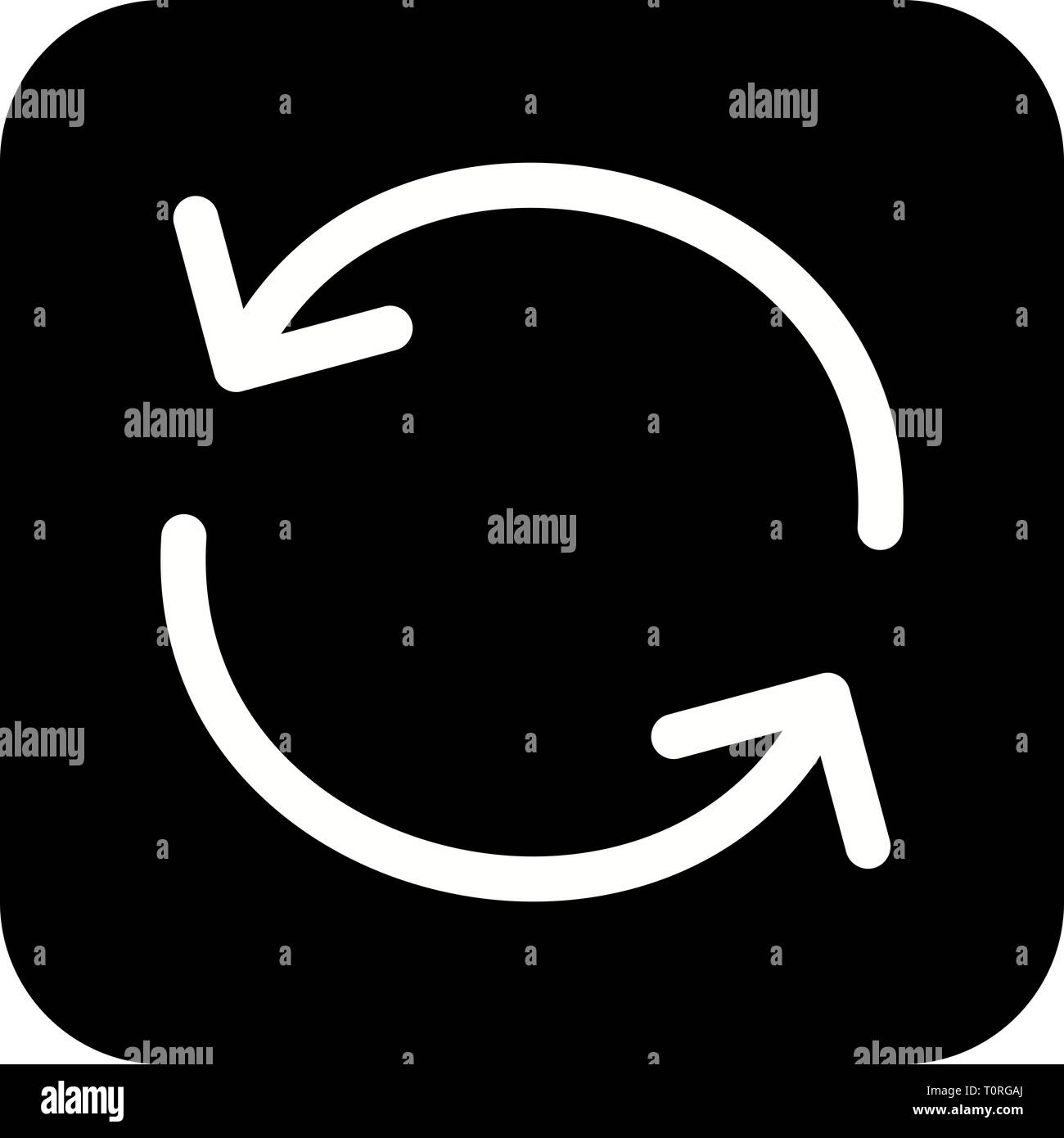 Illustration Reload Icon Stock Photo - Alamy