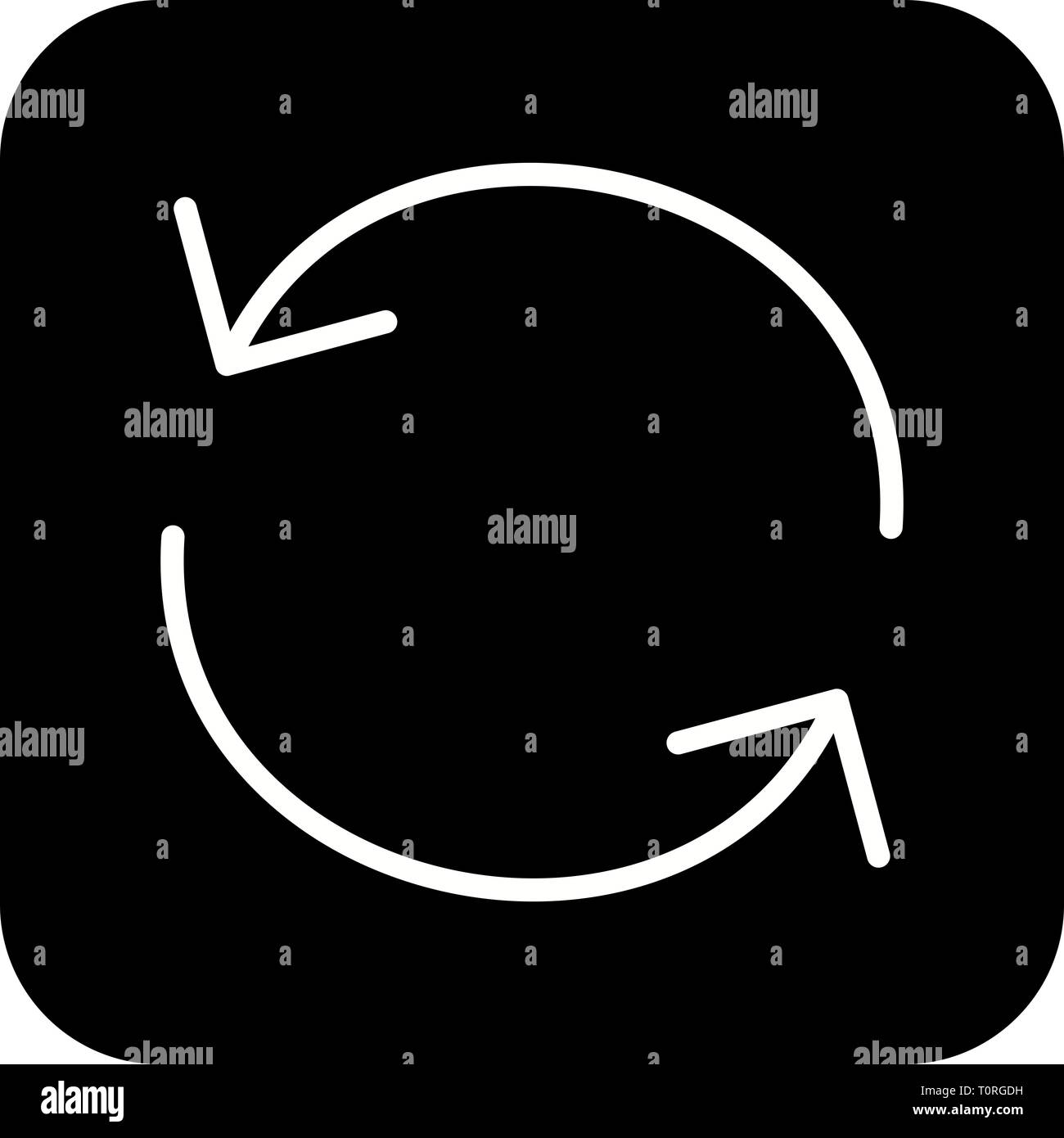 Illustration Reload Icon Stock Photo - Alamy