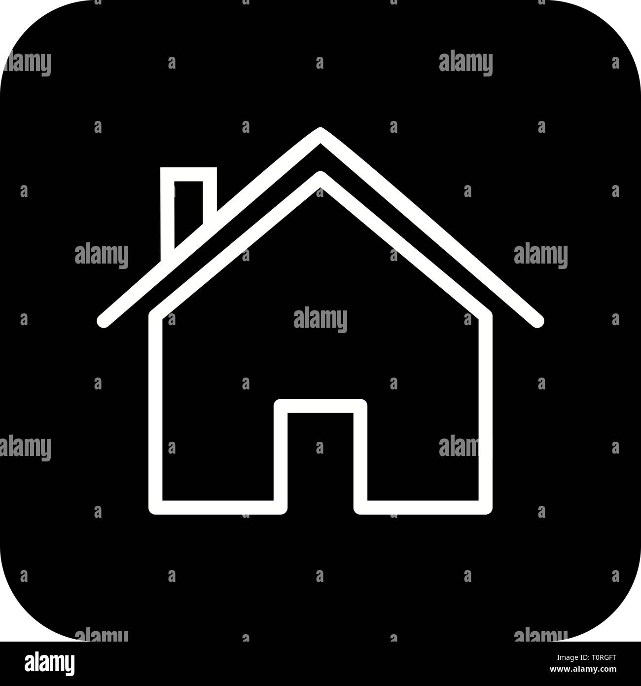 Illustration House Icon Stock Photo - Alamy