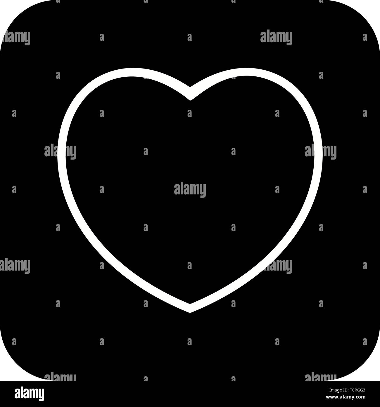 Illustration Heart Icon Stock Photo - Alamy