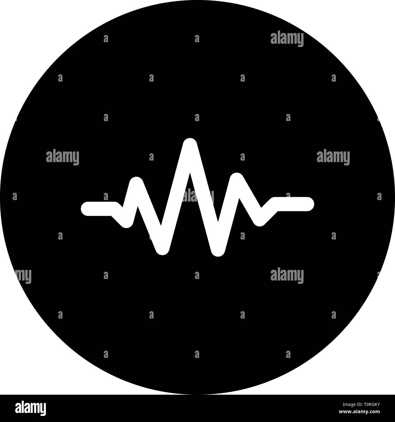Illustration Sound Beats Icon Stock Photo - Alamy
