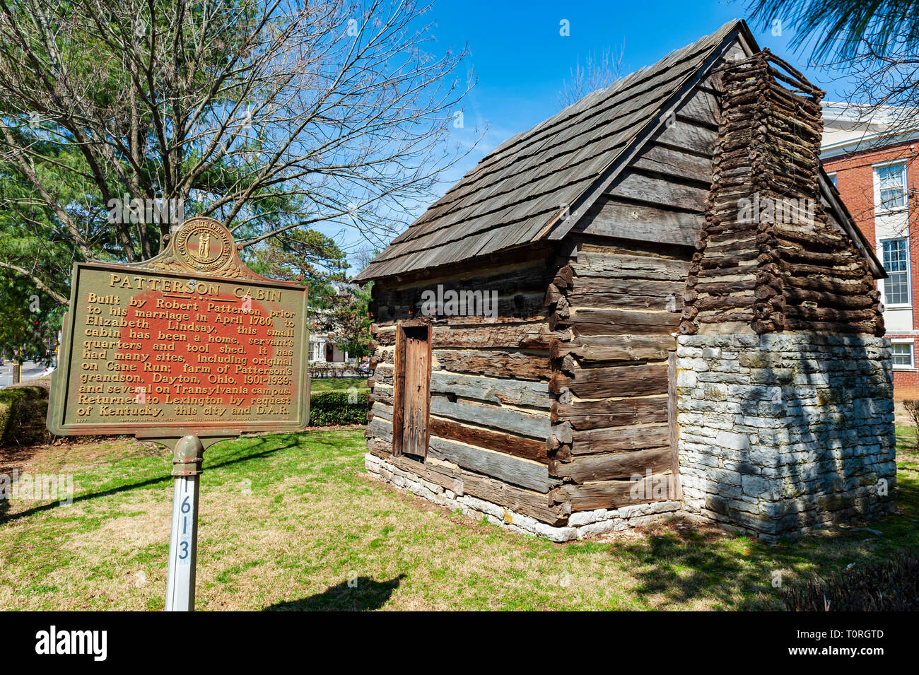 Col. Robert Patterson (1753-1827) / Patterson Cabin on the campus of ...