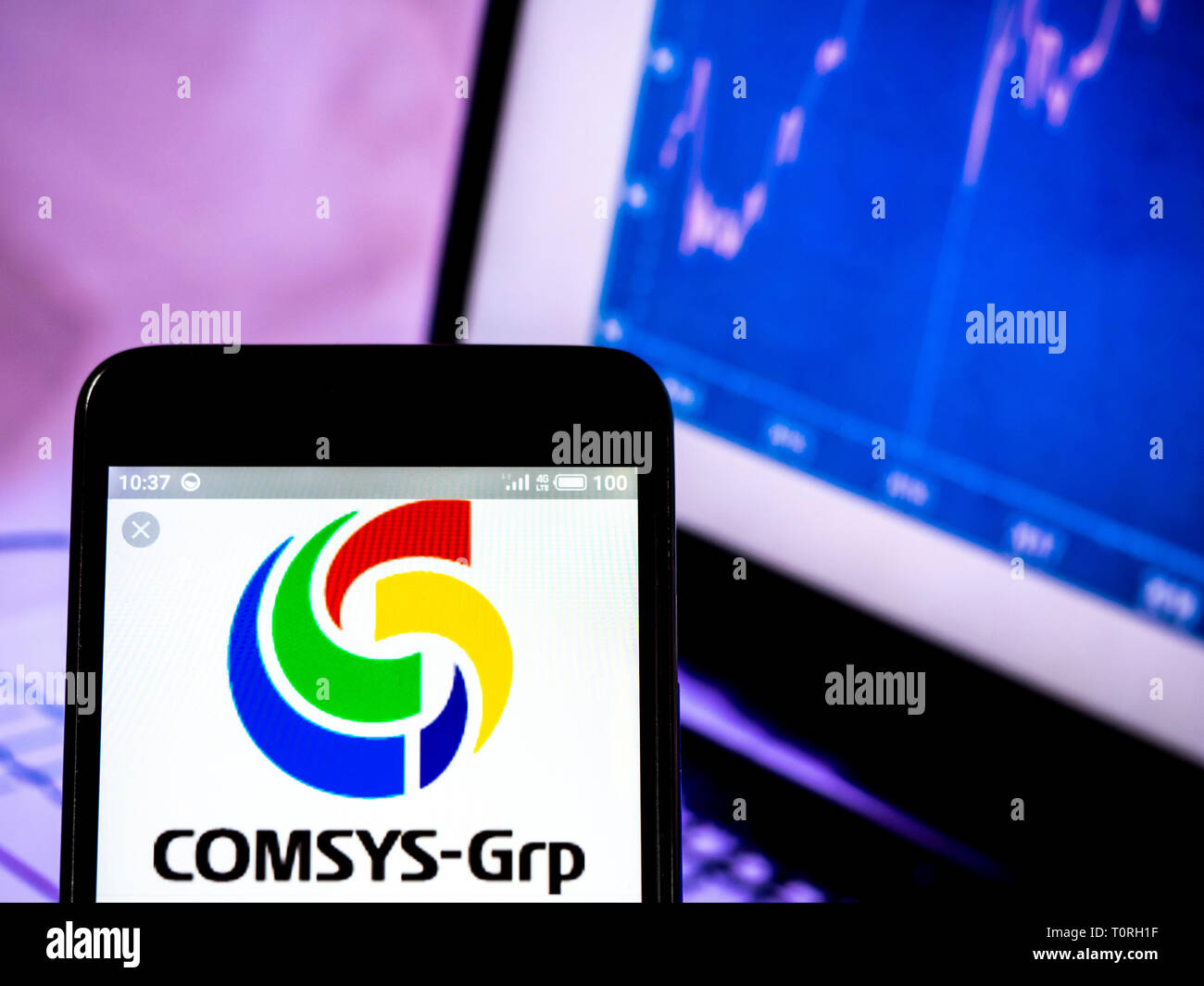 Comsys Holdings Corporation logo seen displayed on smart phone Stock Photo - Alamy