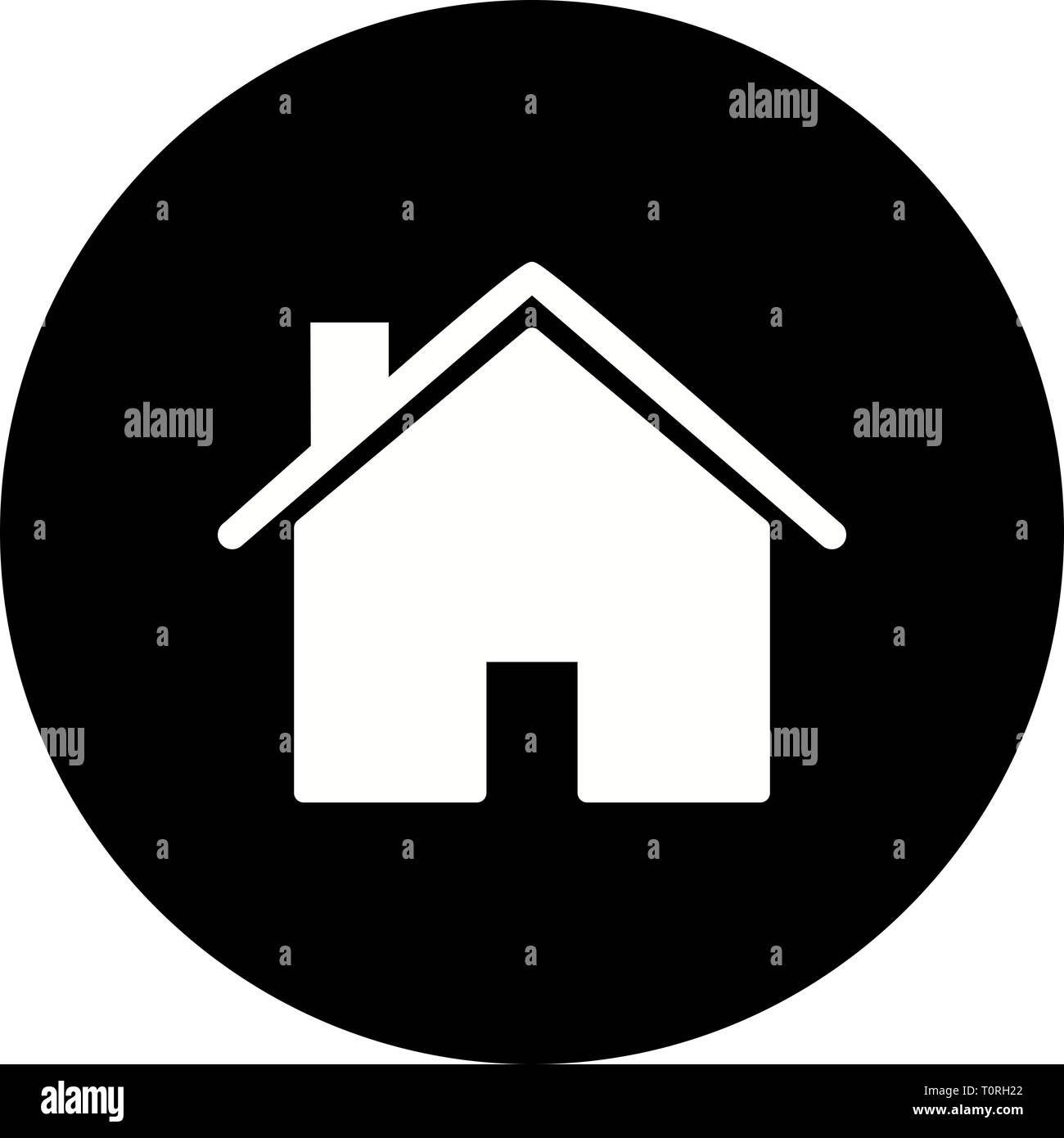 Illustration House Icon Stock Photo - Alamy