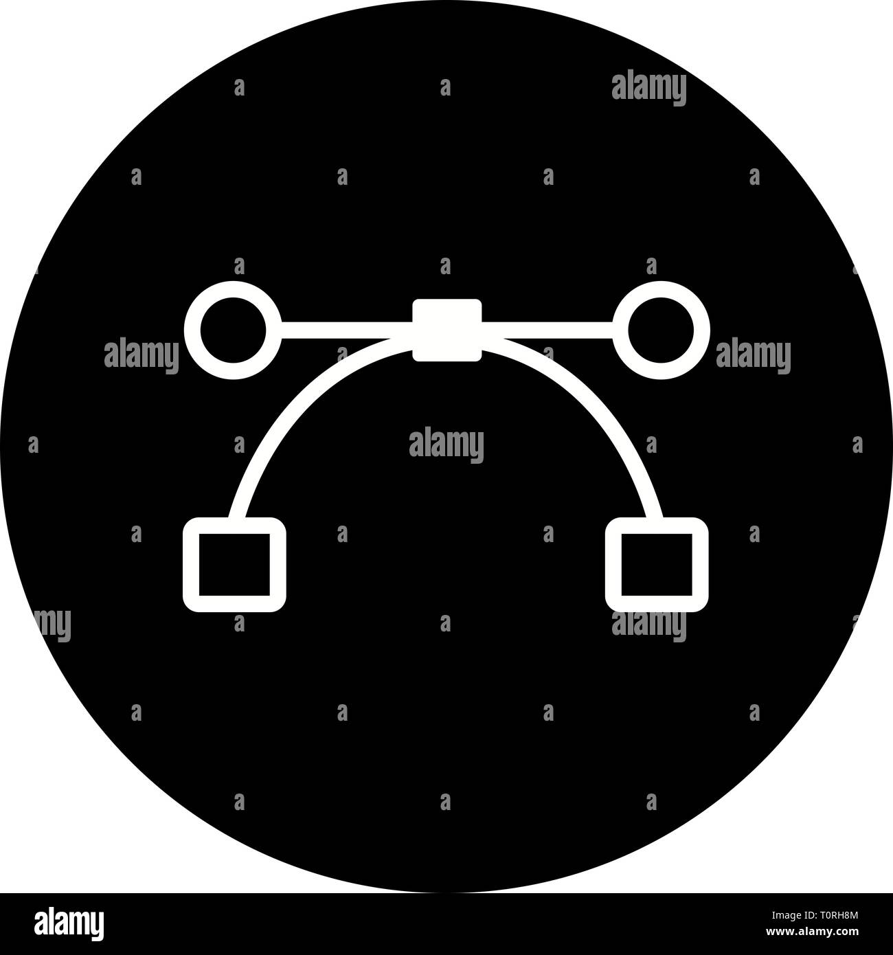 Vector line square circle Black and White Stock Photos & Images - Alamy
