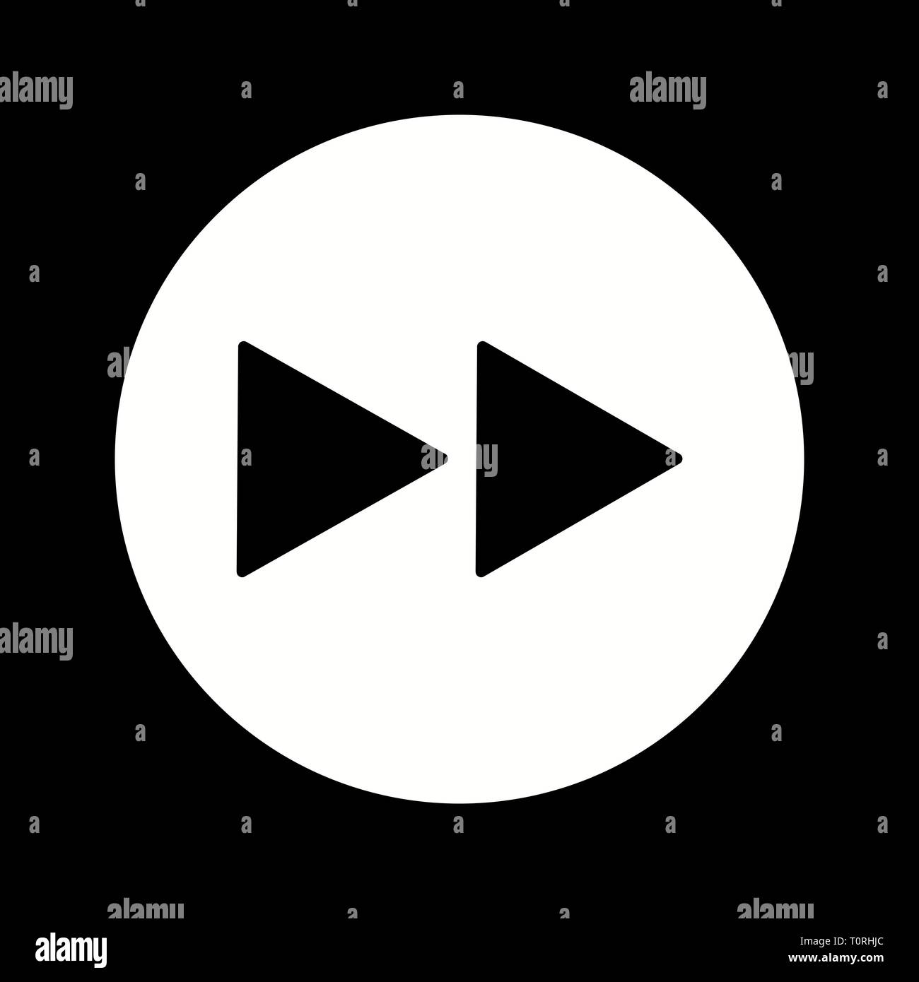 Illustration Forward Icon Stock Photo - Alamy