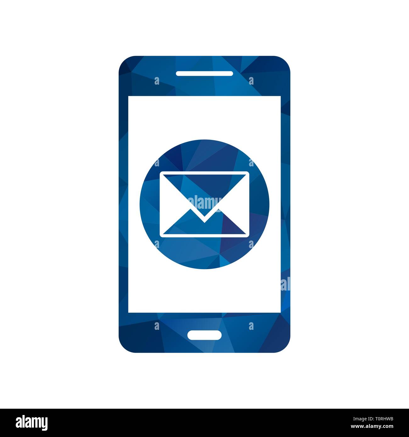 Illustration Message Mobile Application Icon Stock Photo - Alamy