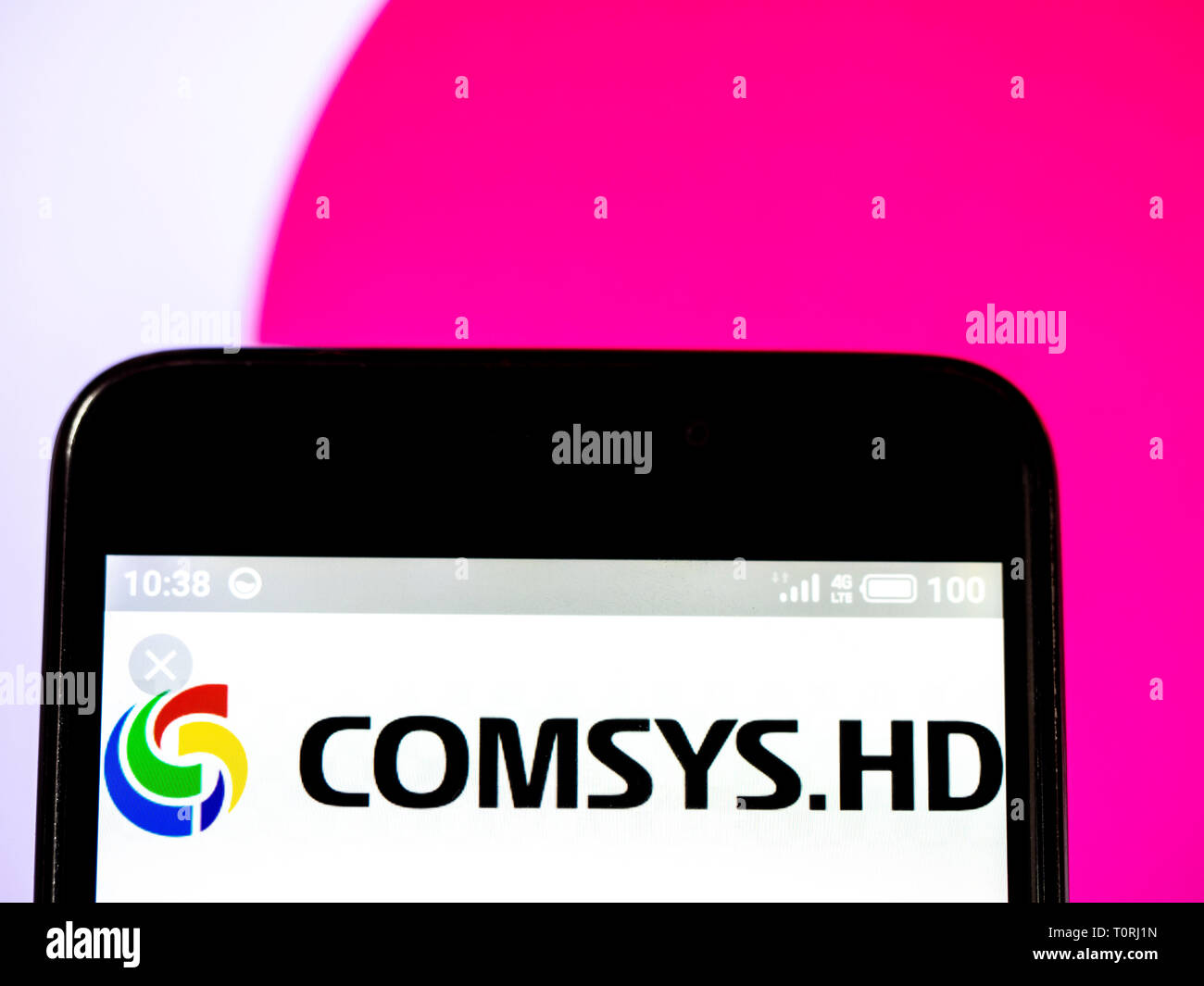 Comsys Holdings Corporation logo seen displayed on smart phone Stock Photo - Alamy