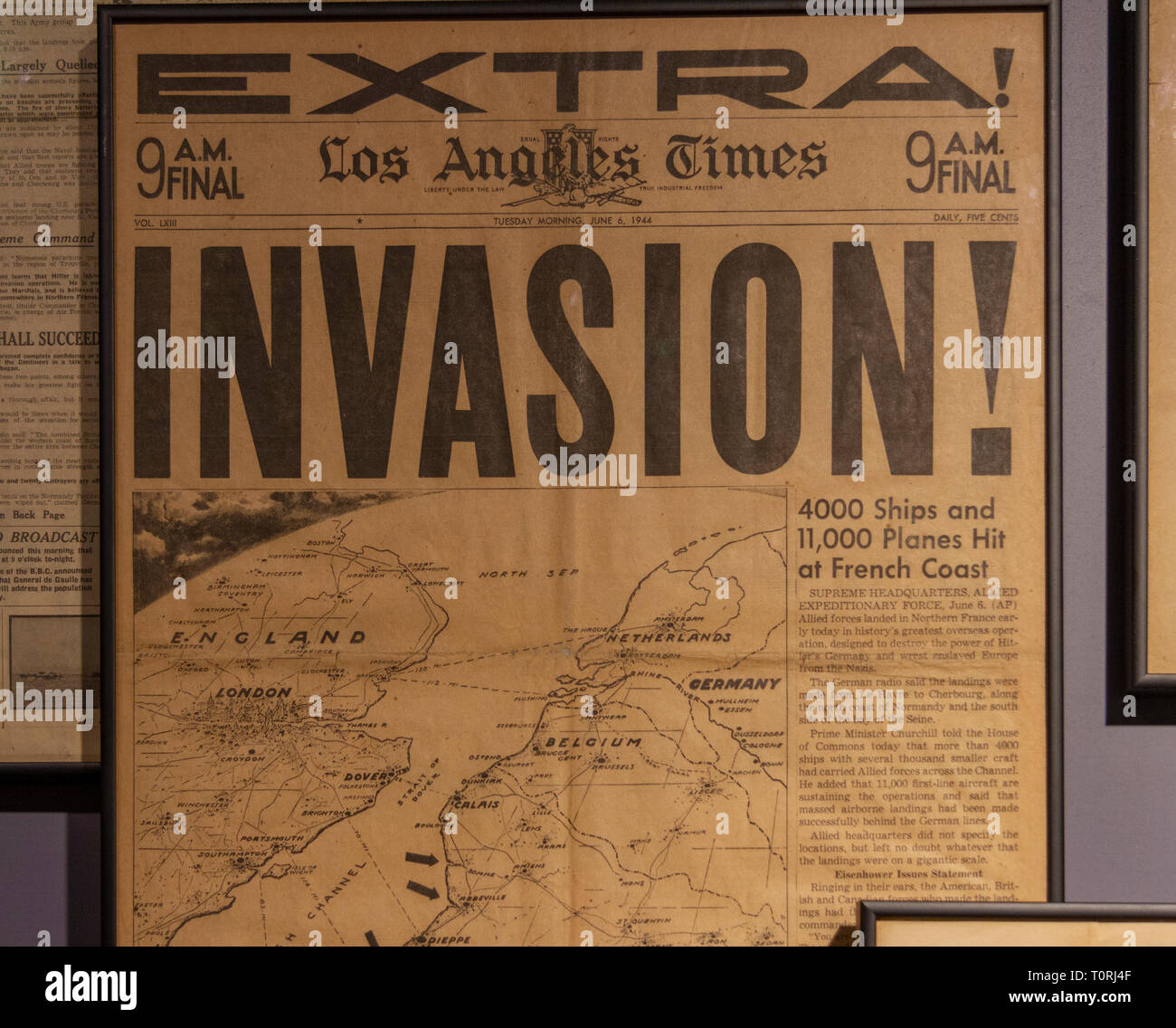 June 1944 newspaper hi-res stock photography and images - Alamy