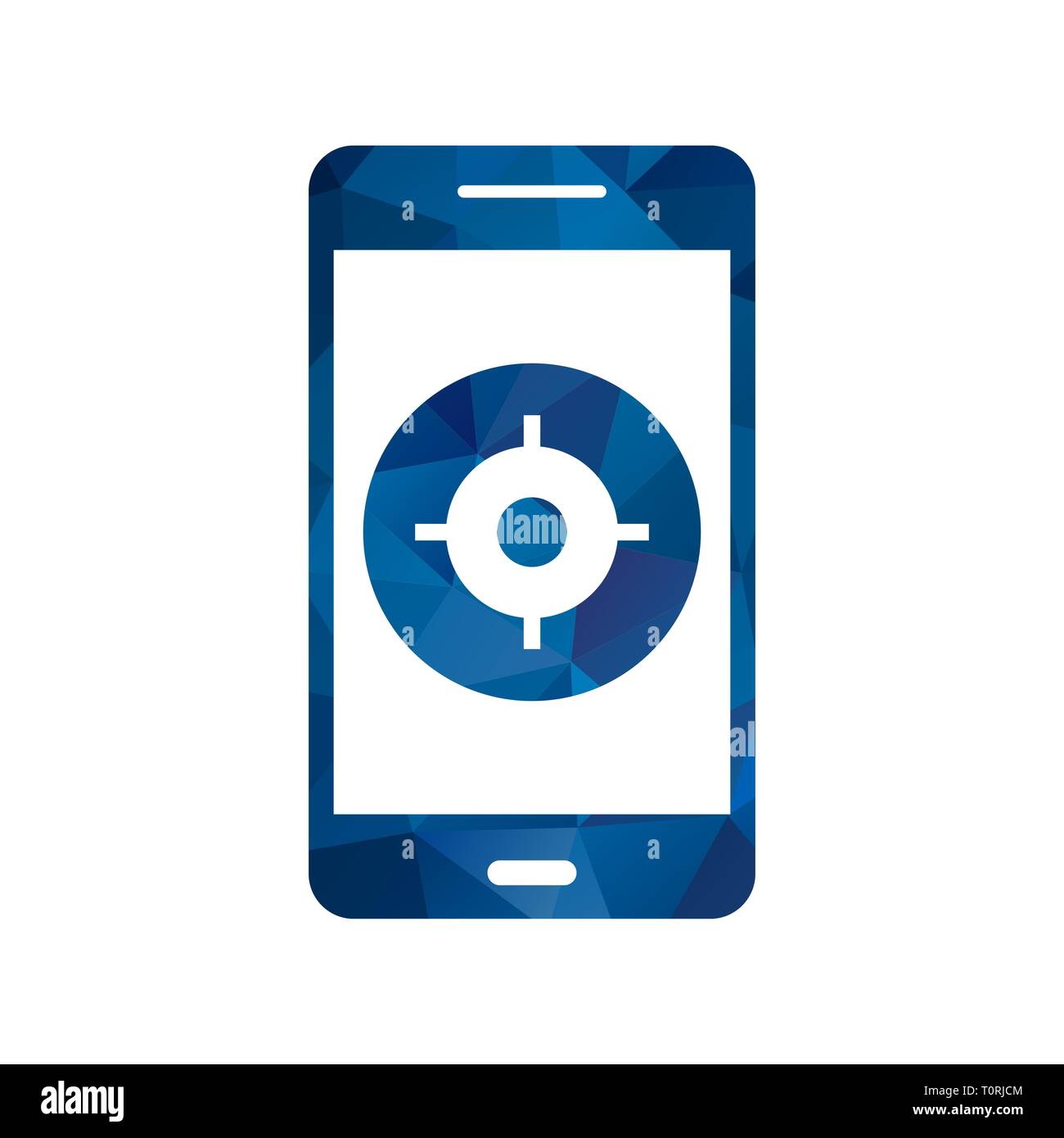 Illustration GPS Mobile Application Icon Stock Photo - Alamy