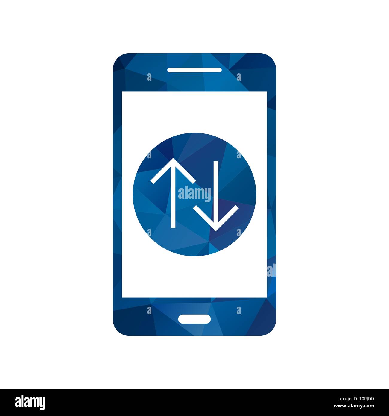 Illustration Data Connection Mobile Application Icon Stock Photo - Alamy