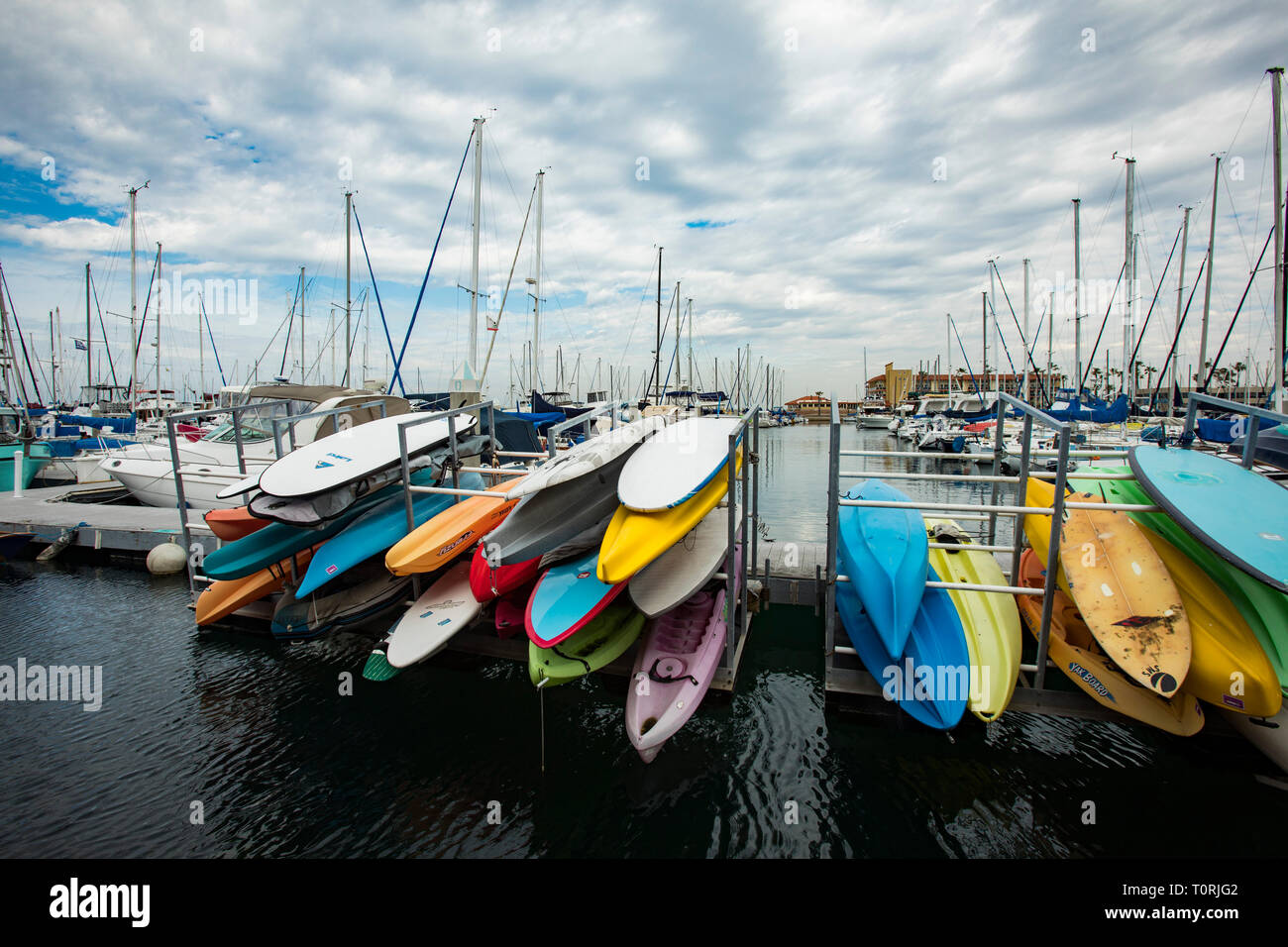 Paddle Boards and Kayaks, King Harbor Marina, Redondo Beach, Los ...