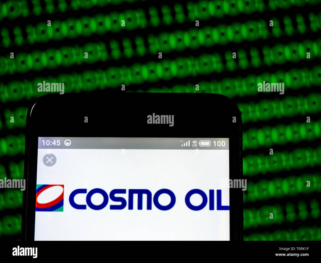 Cosmo Oil Company, Limited logo seen displayed on smart phone Stock ...