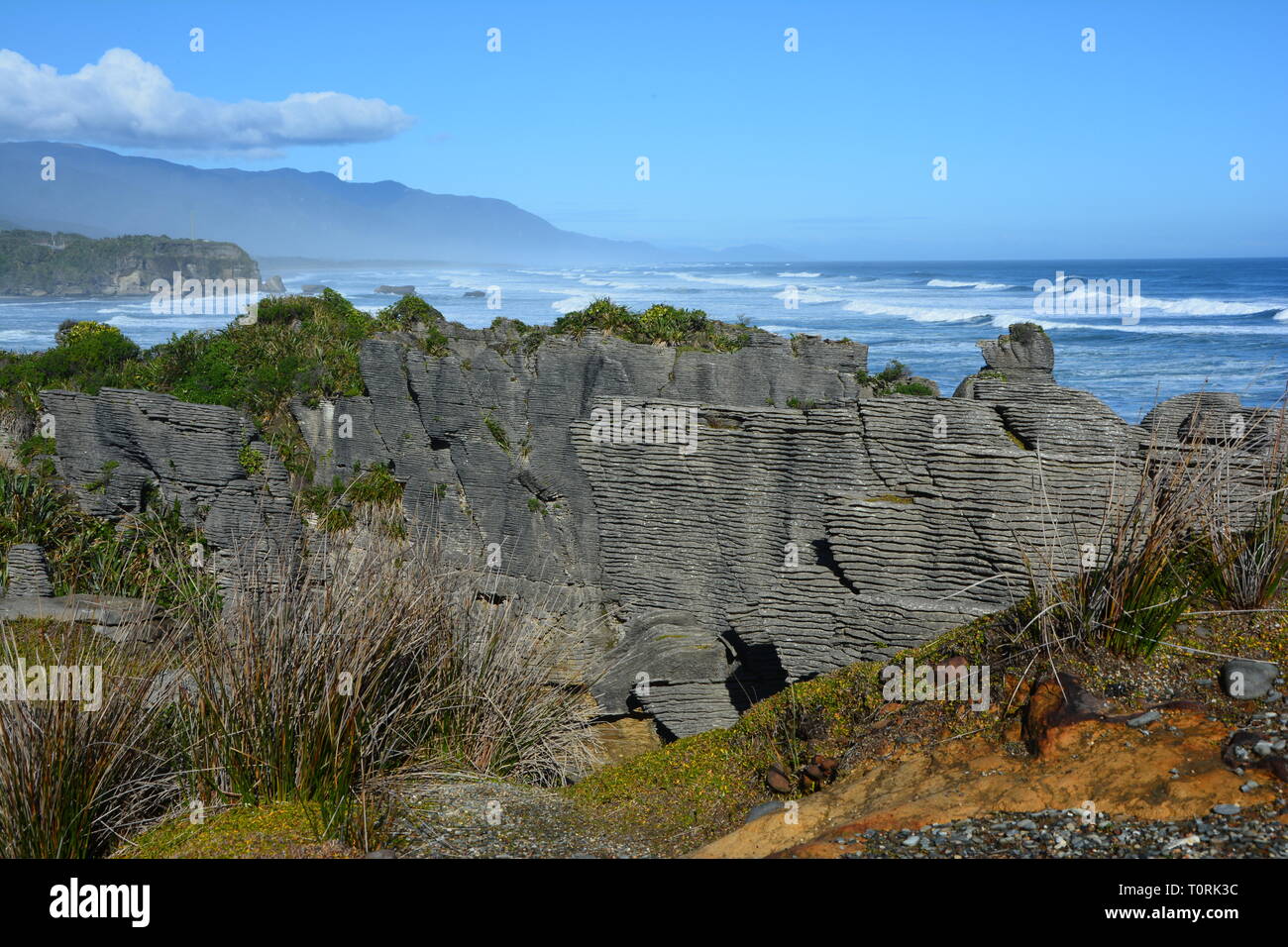 Punakaiki pancake rocks new zealand hi-res stock photography and images ...