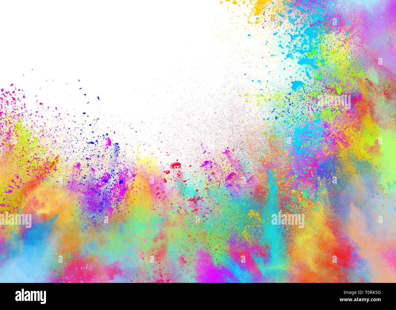 Colored powders for spring holi color party Stock Photo - Alamy